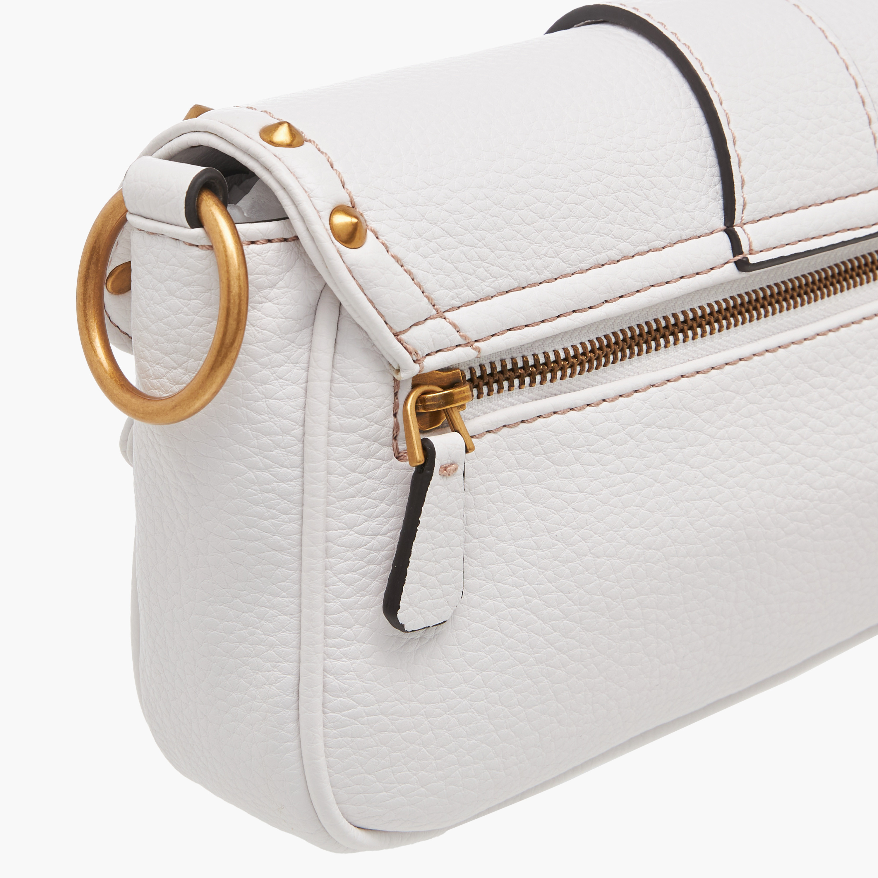 Buy Guess Sardinia Vintage Textured Shoulder Bag with Flap Closure ...