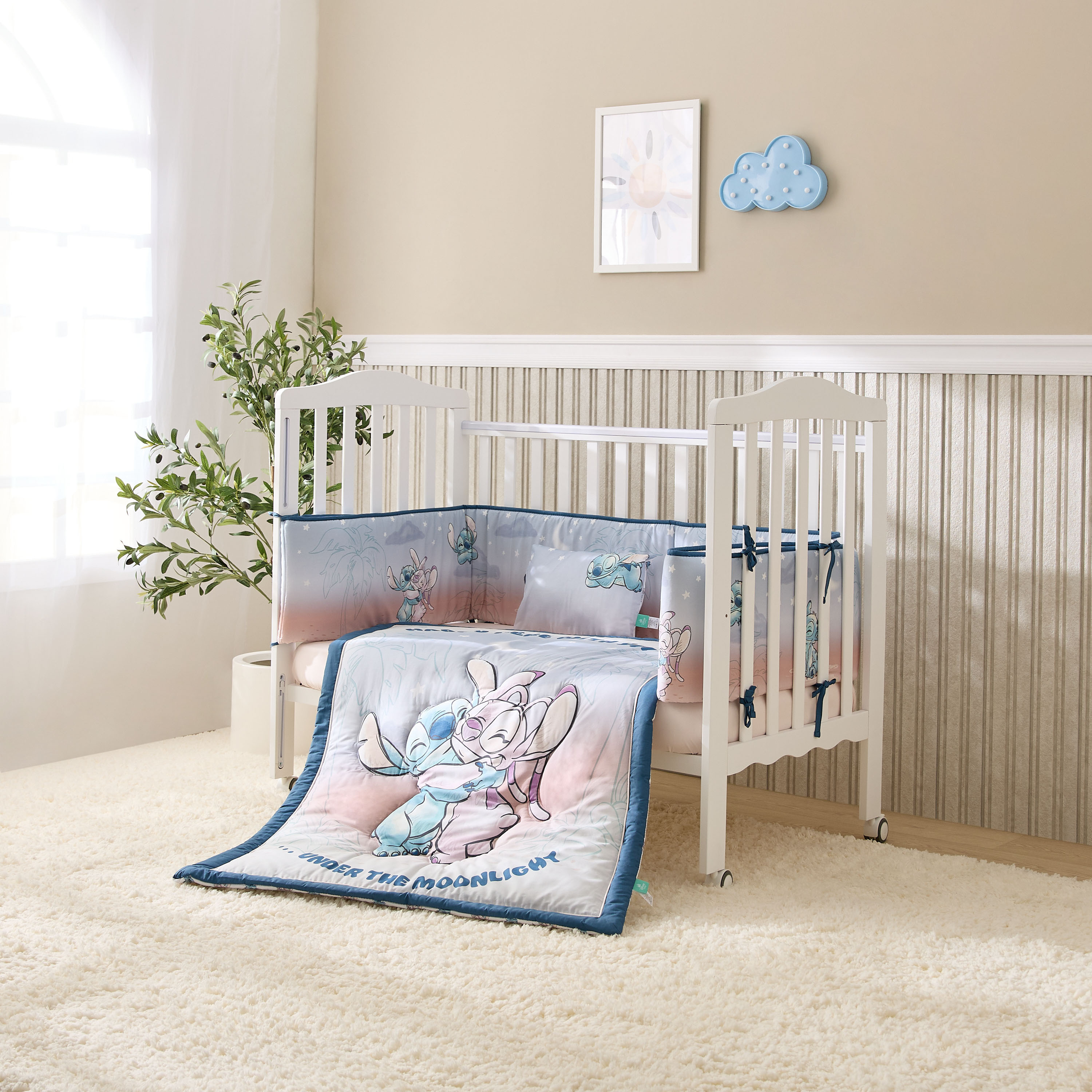 Shop Disney 5-Piece Stitch and Angel Print Bedding Set Online ...