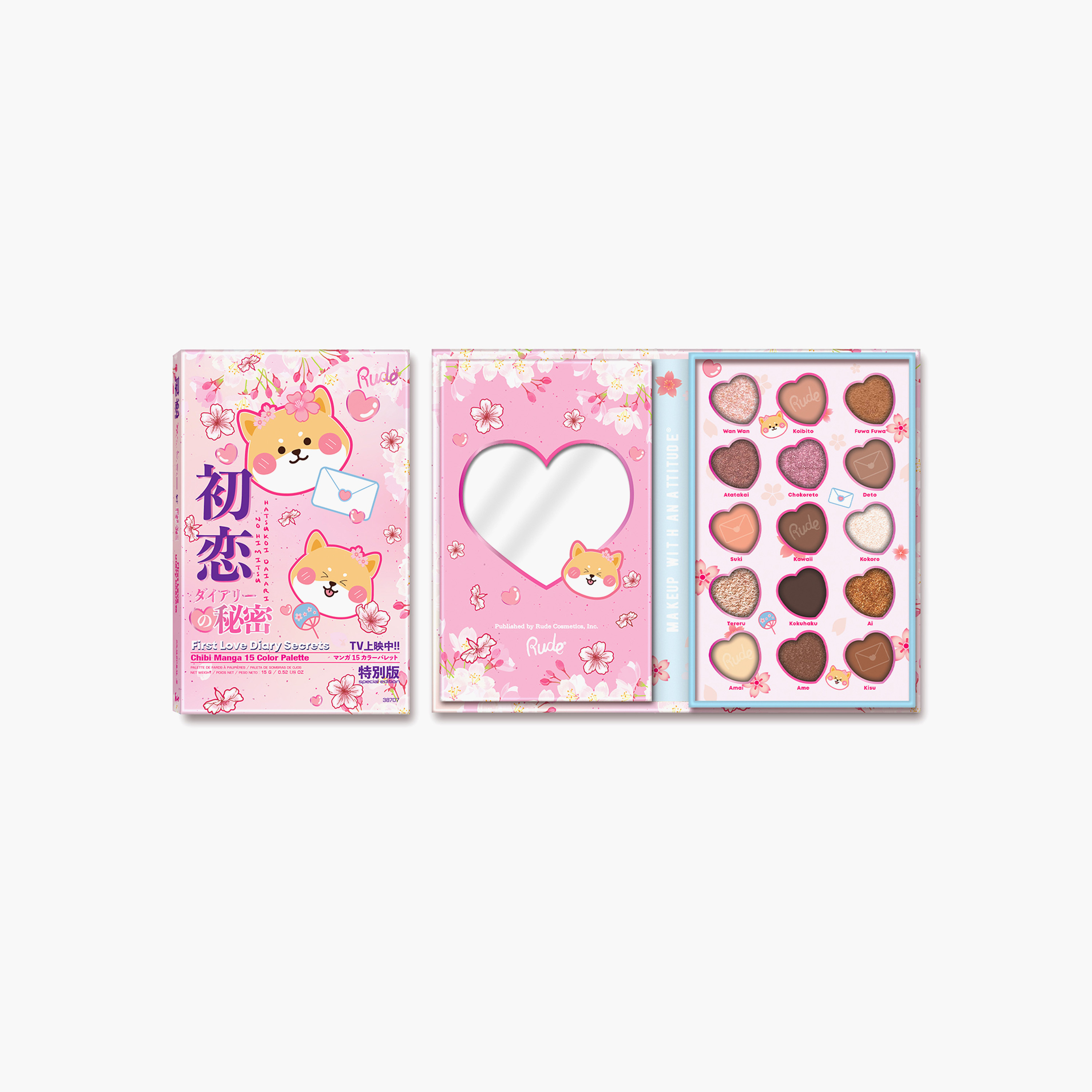 Shop Rude Chibi Manga Collection 15-Colour Eyeshadow Palette - 15 gms ...
