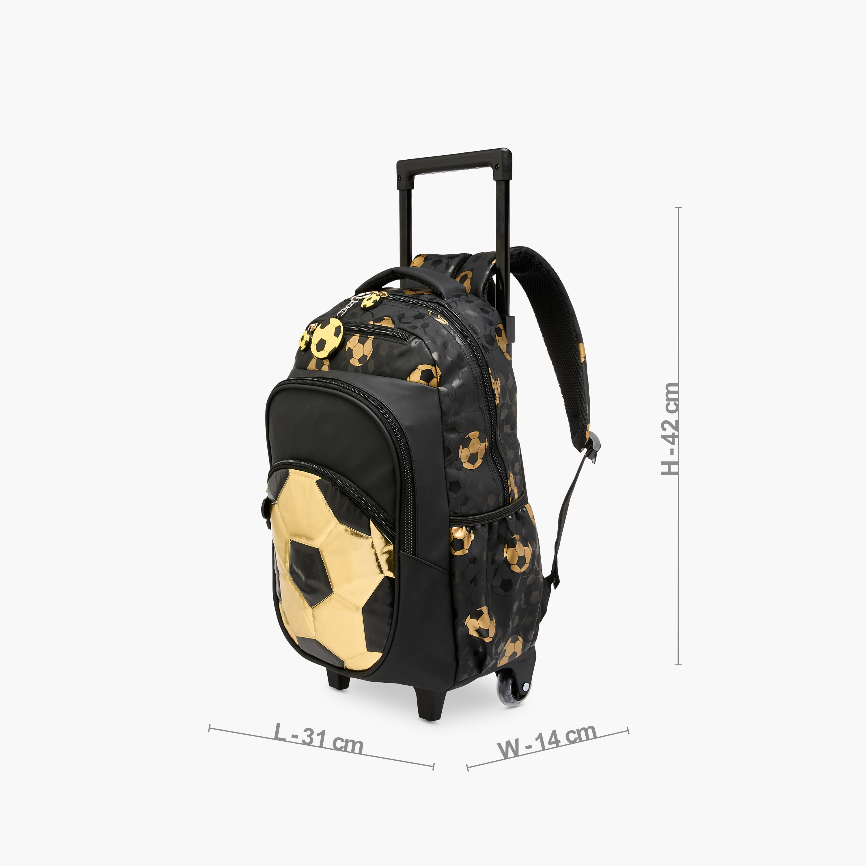 Shop Football Trolley Bag for Boys 5-8 Years with Retractable Handle ...