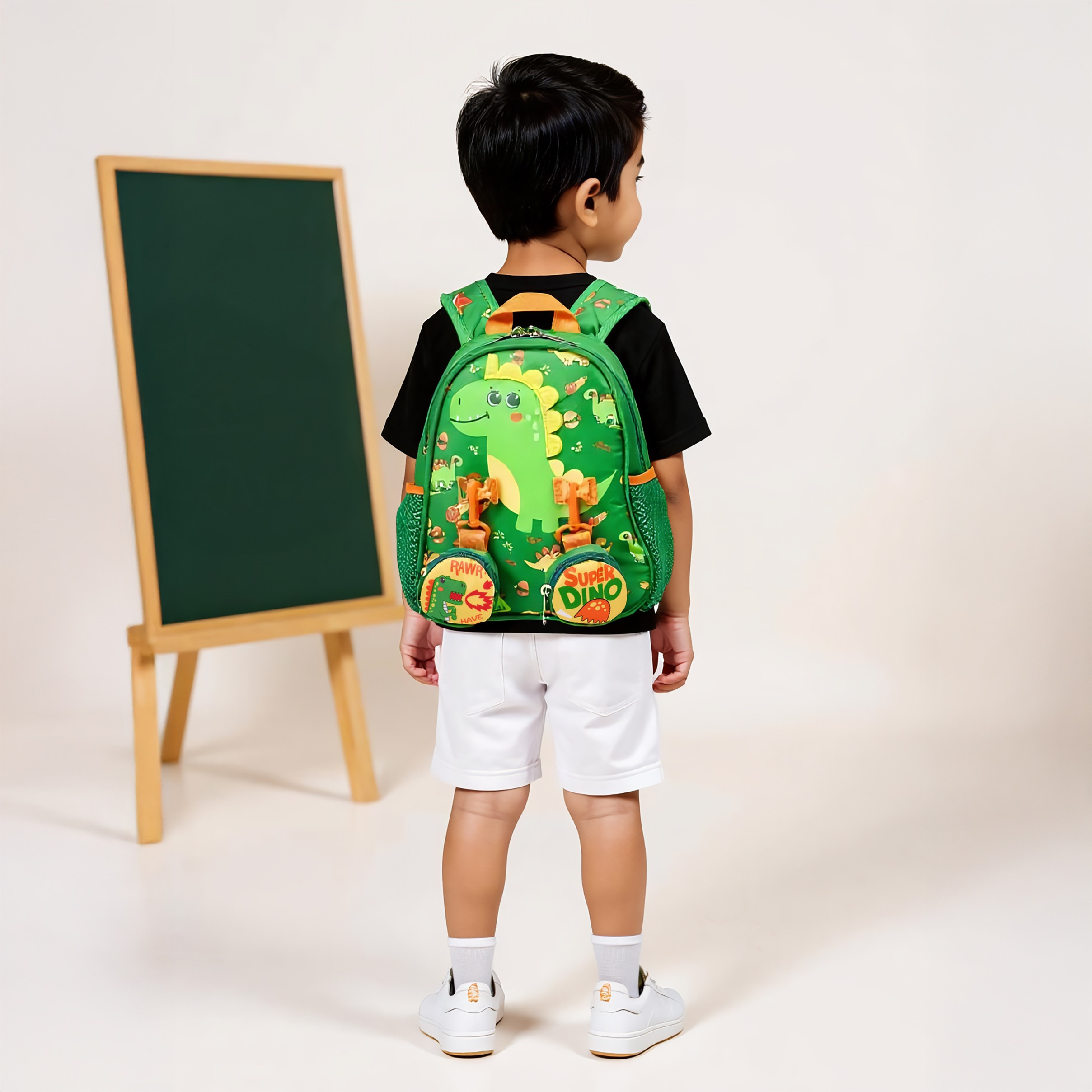 Buy Supercute Dinosaur Print Backpack with Shoulder Straps and ...