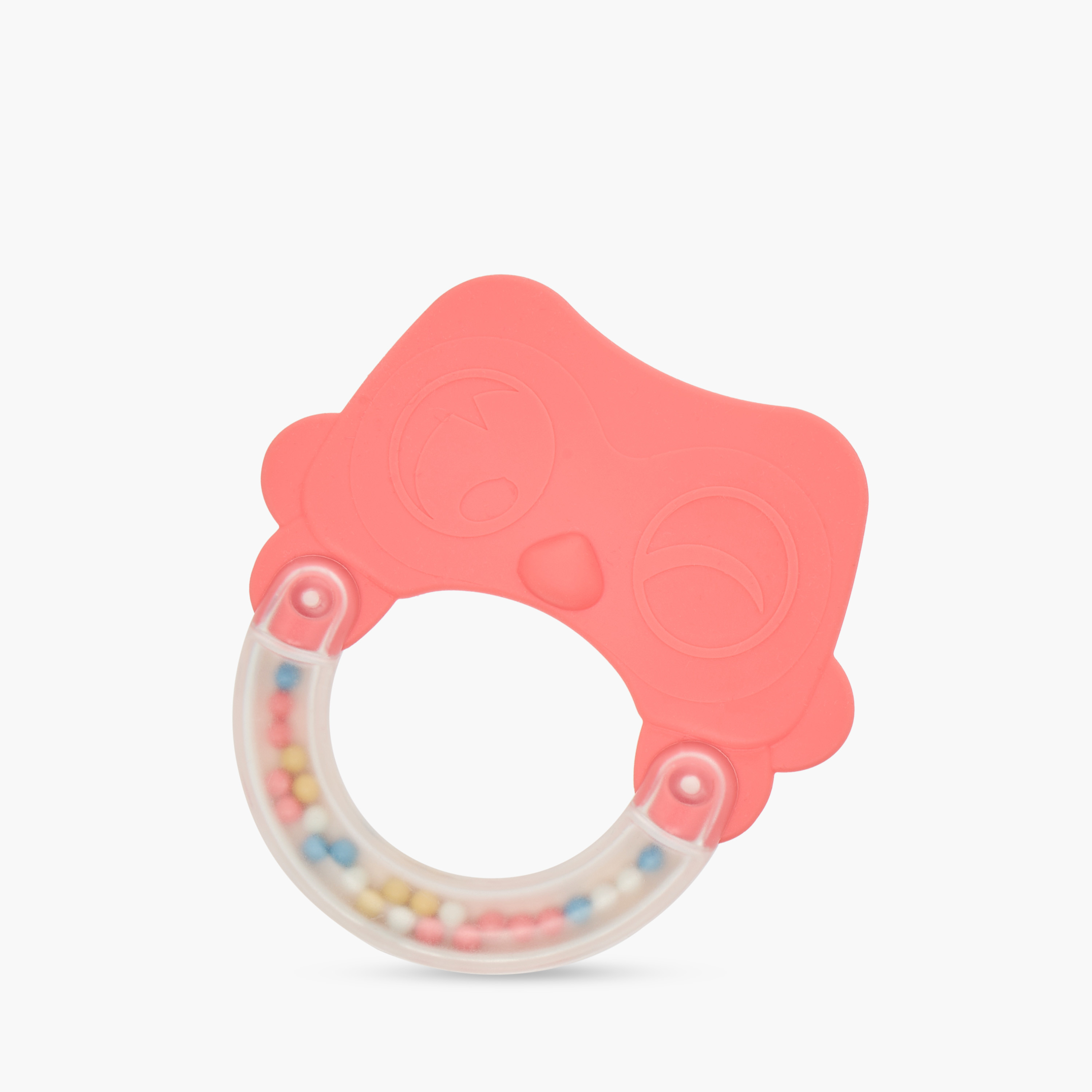 Shop Juniors Owl Silicone Sensory Teething Rattle with Beads Online ...