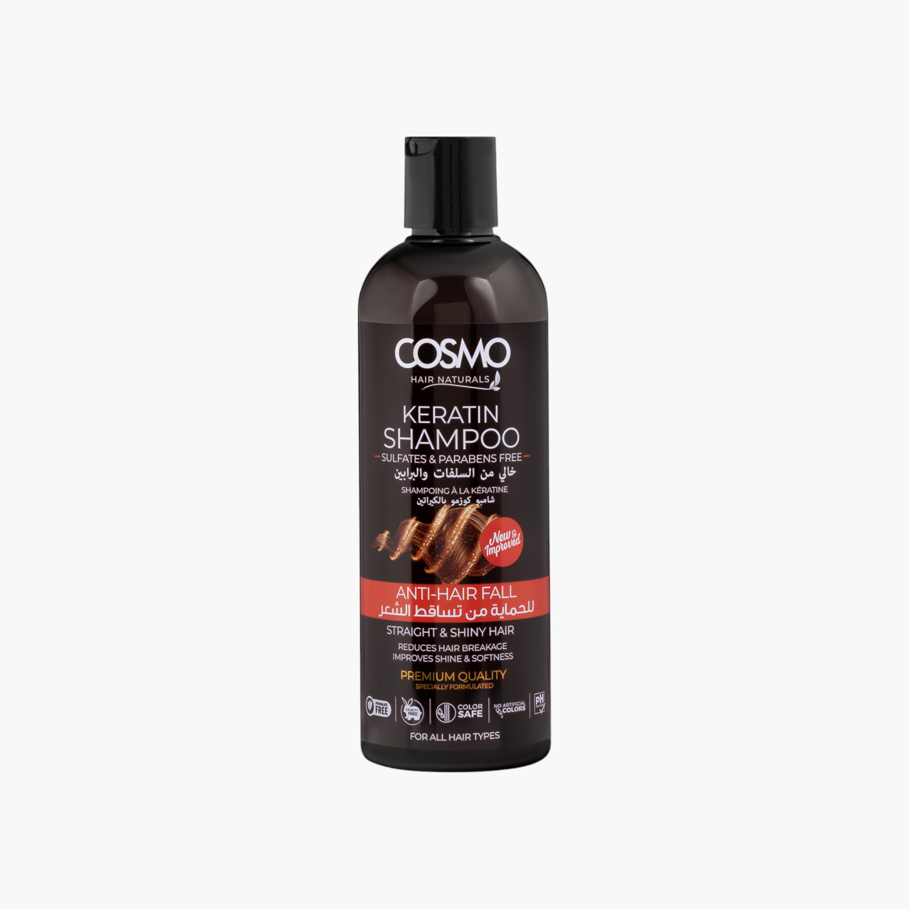 Shop Cosmo Anti-Hair Fall Keratin Shampoo - 480 ml Online | Max UAE