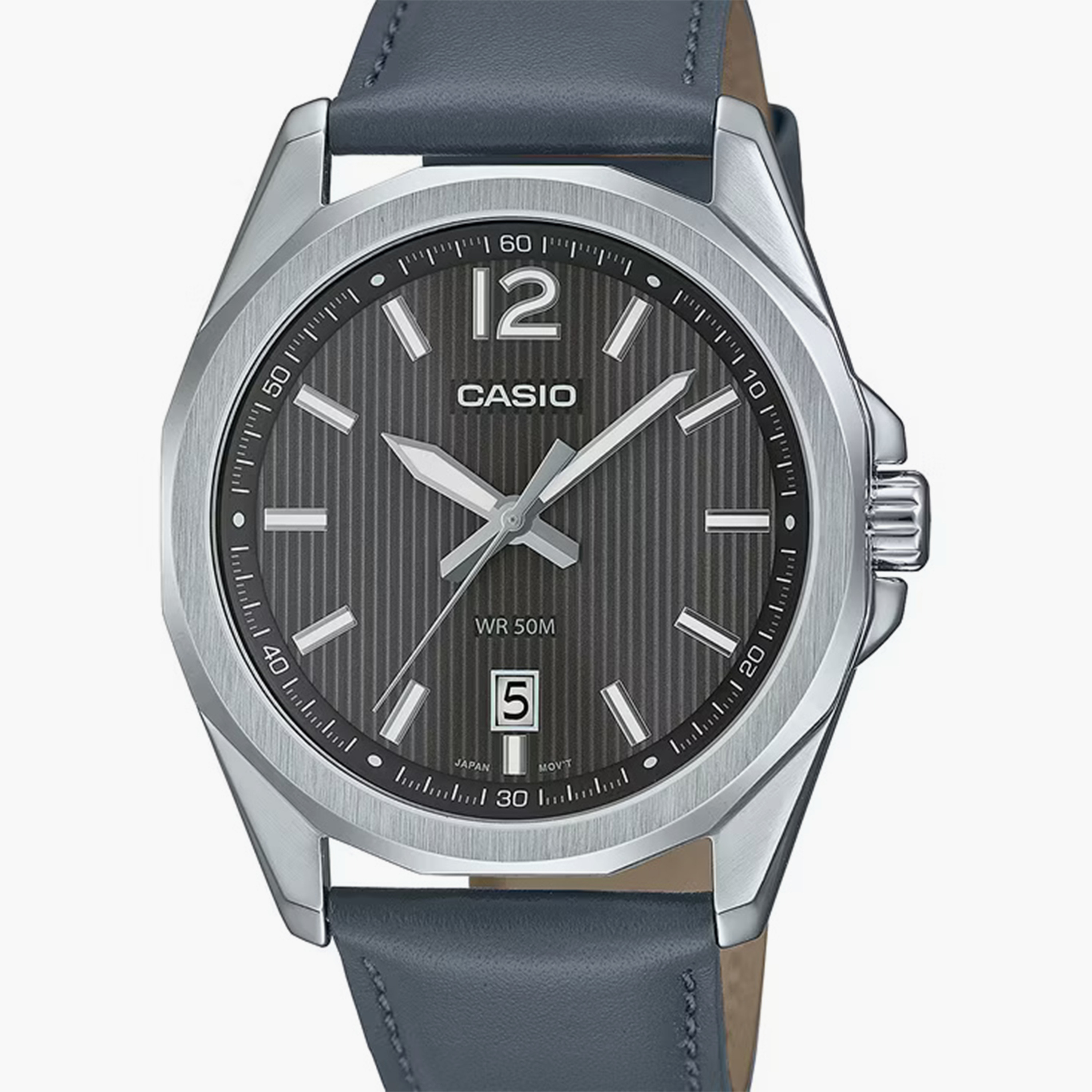Shop Casio Men's 42MM Grey Analog-Digital Resin Strap Watch | MTP-E725L ...