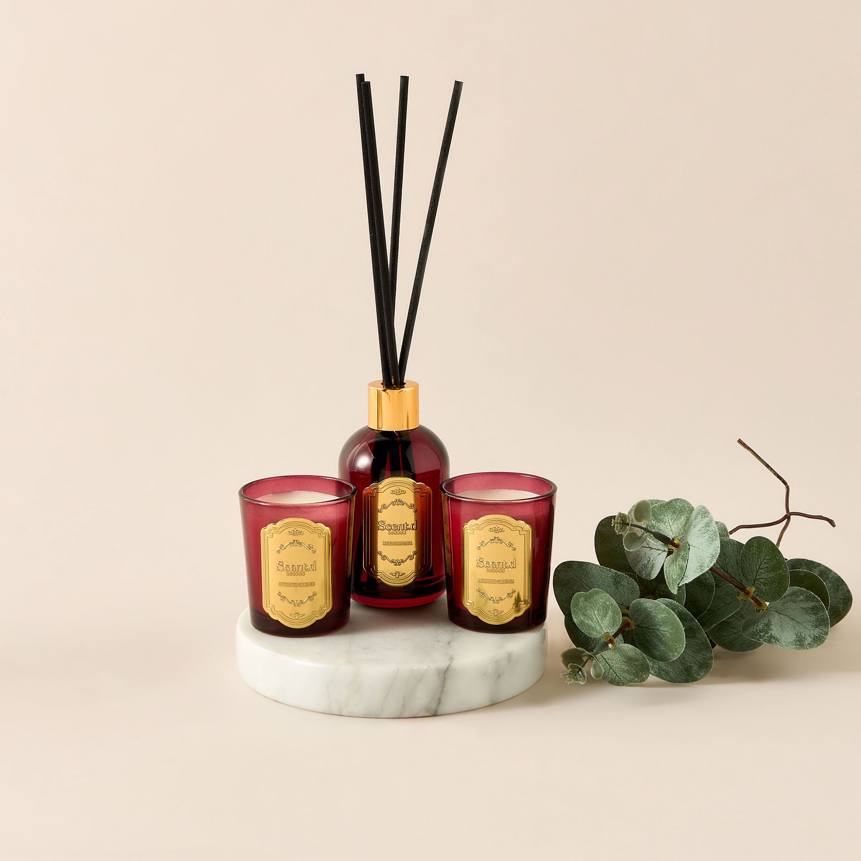 Buy Scent.d London Desert Sorbet Scented Jar Candle and Reed Diffuser ...