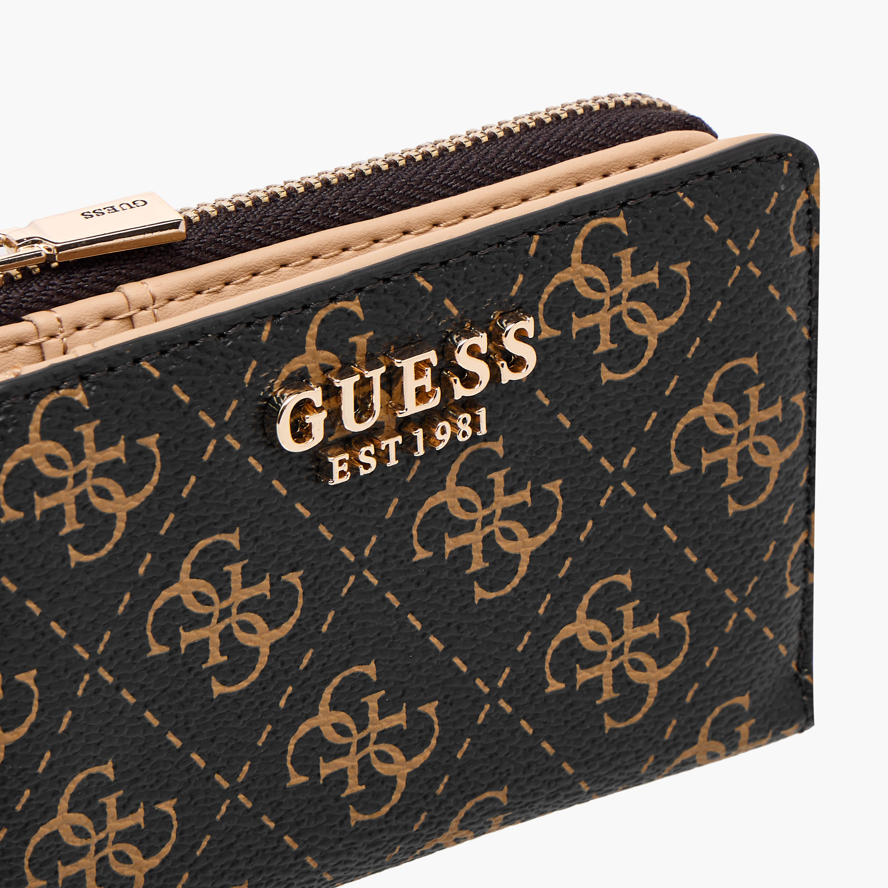 Buy Guess Laurel Slg Phone Cro Monogram Print Card Holder Online ...