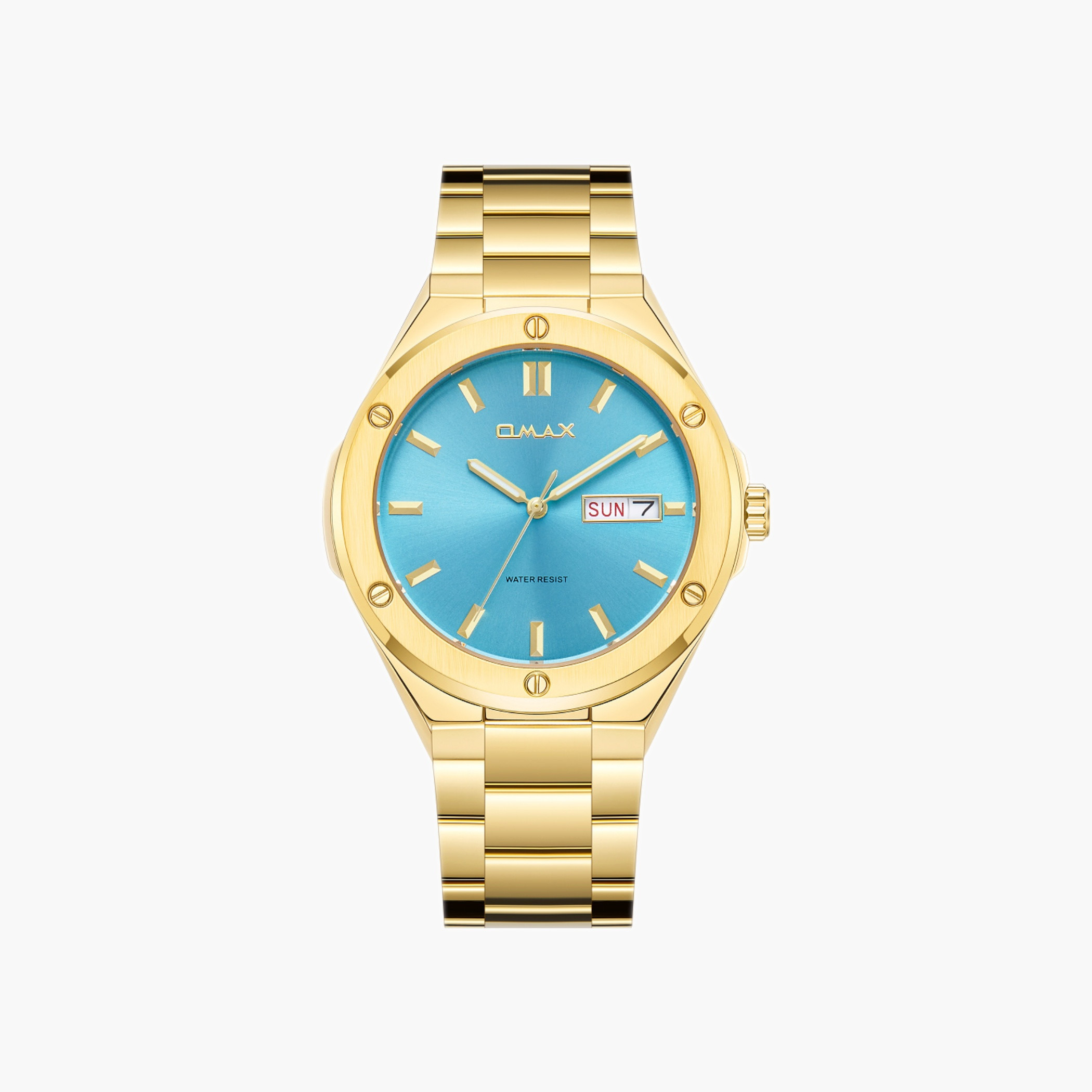 Shop OMAX Gold Tone Men's Analog Watch Online | Splash UAE