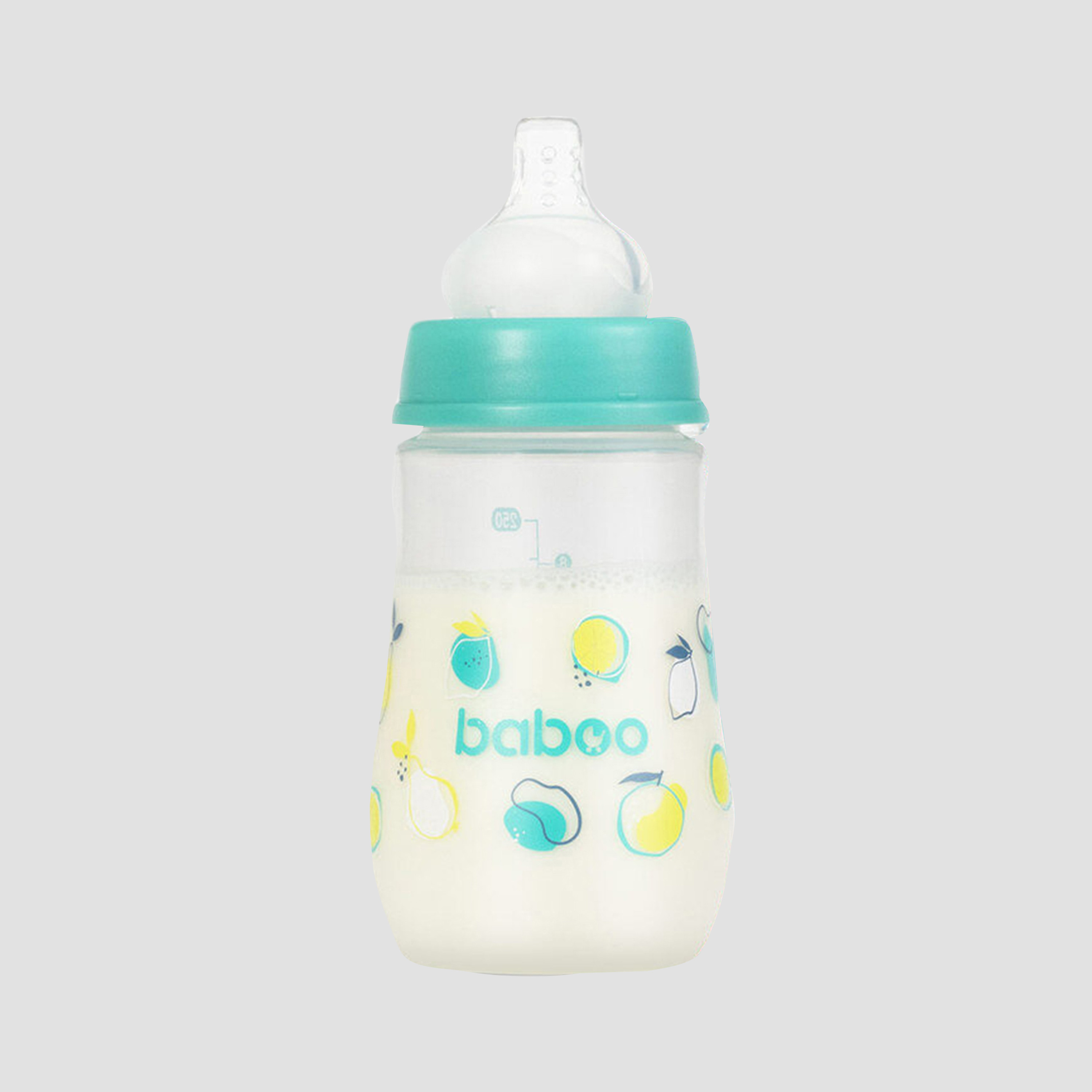 Buy Baboo Anti-Colic Wide Neck Feeding Bottle - 250 ml - Lagoon Fiesta ...