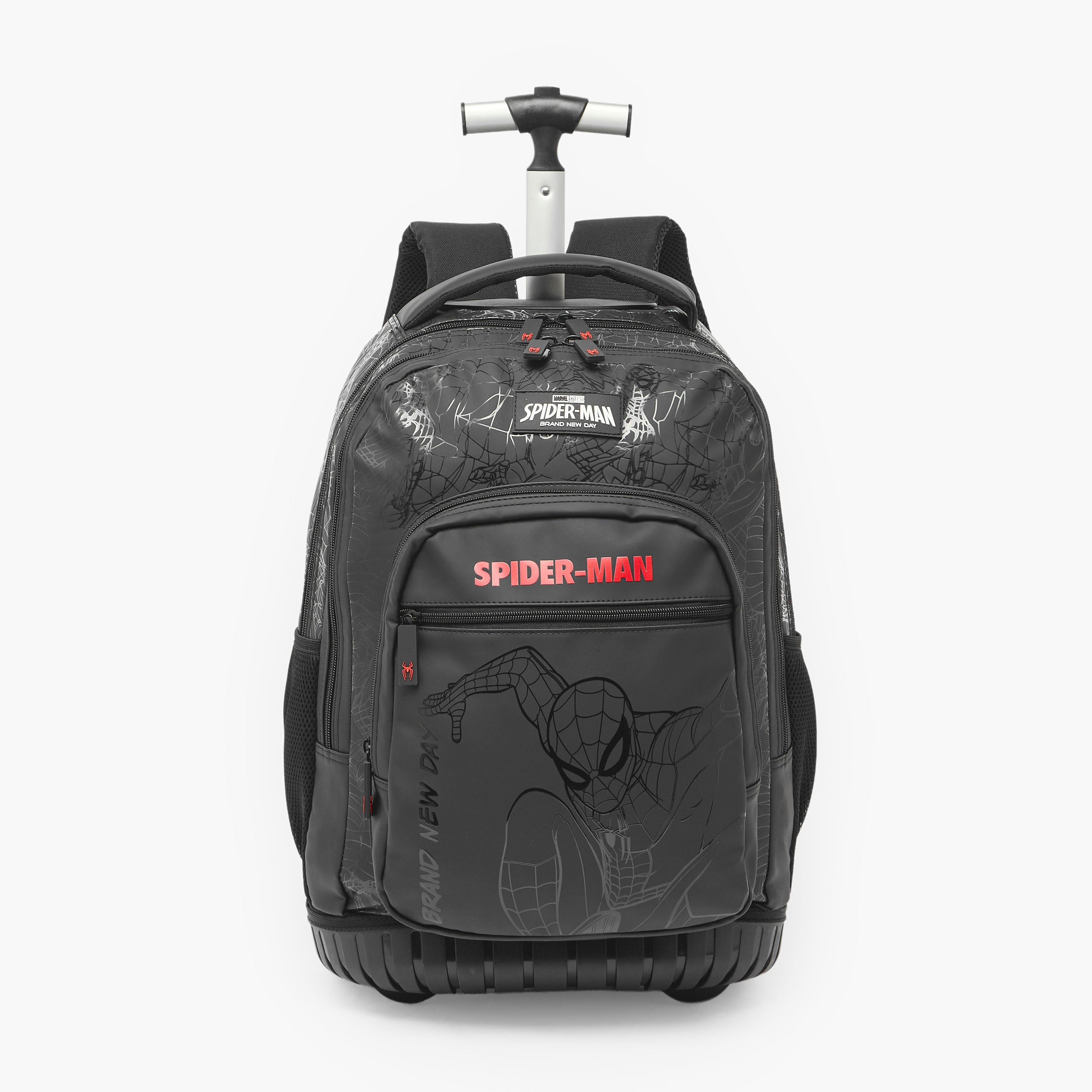 Buy Spider-Man Print Trolley Bag for Boys 8-12 Years with Adjustable ...