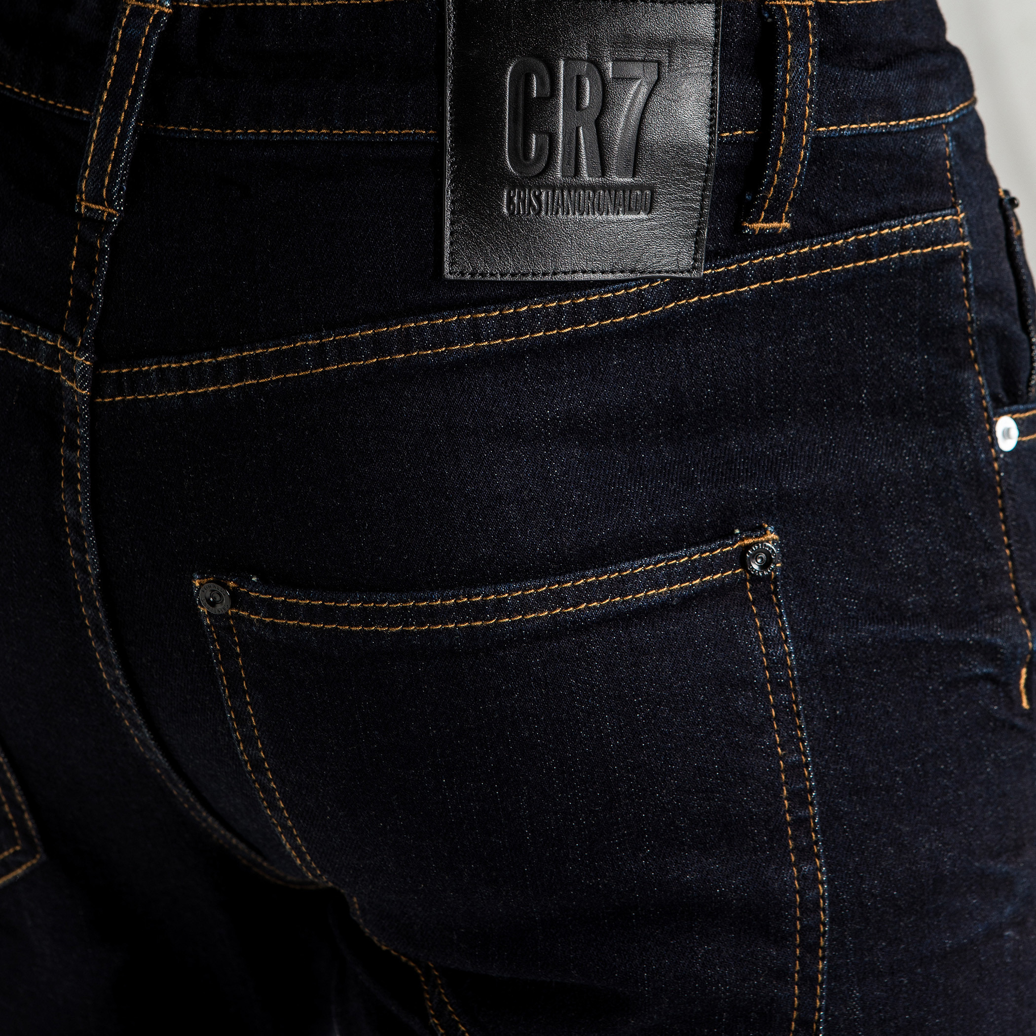 Shop CR7 CRISTIANO RONALDO Full Length Jeans with Button Closure and ...