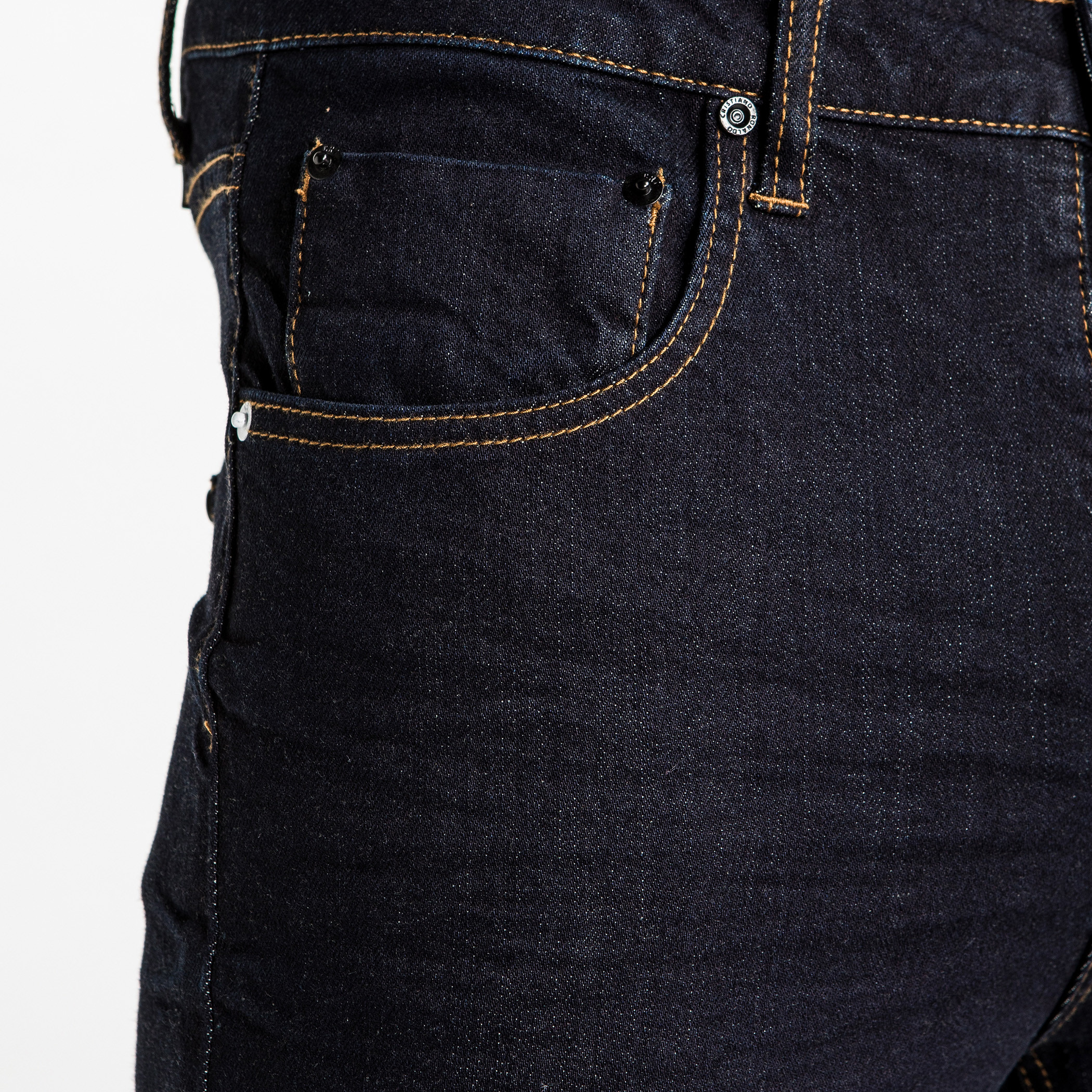 Shop CR7 CRISTIANO RONALDO Full Length Jeans with Button Closure and ...
