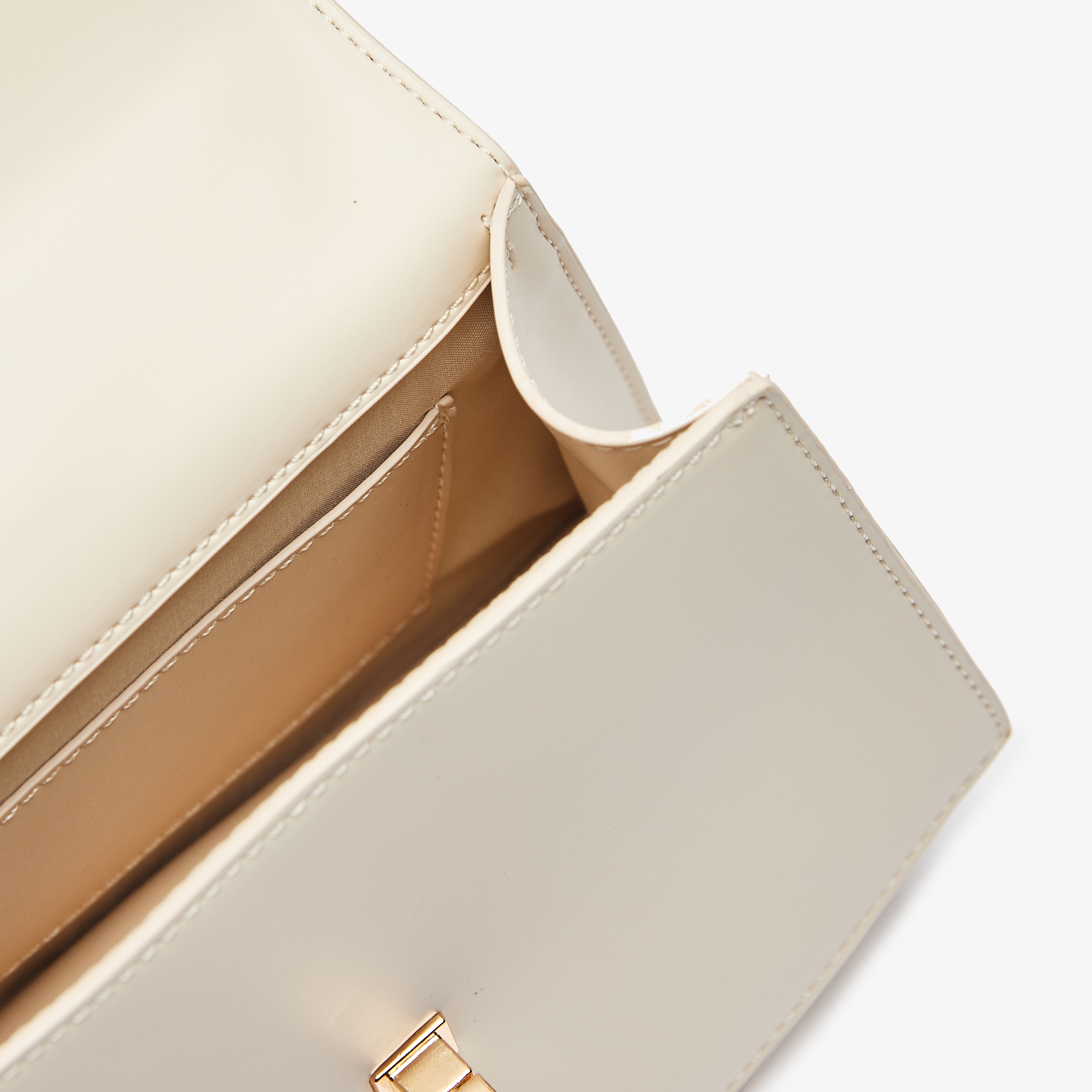 Buy Solid Crossbody Bag with Twist Lock Closure and Chain Strap Online ...