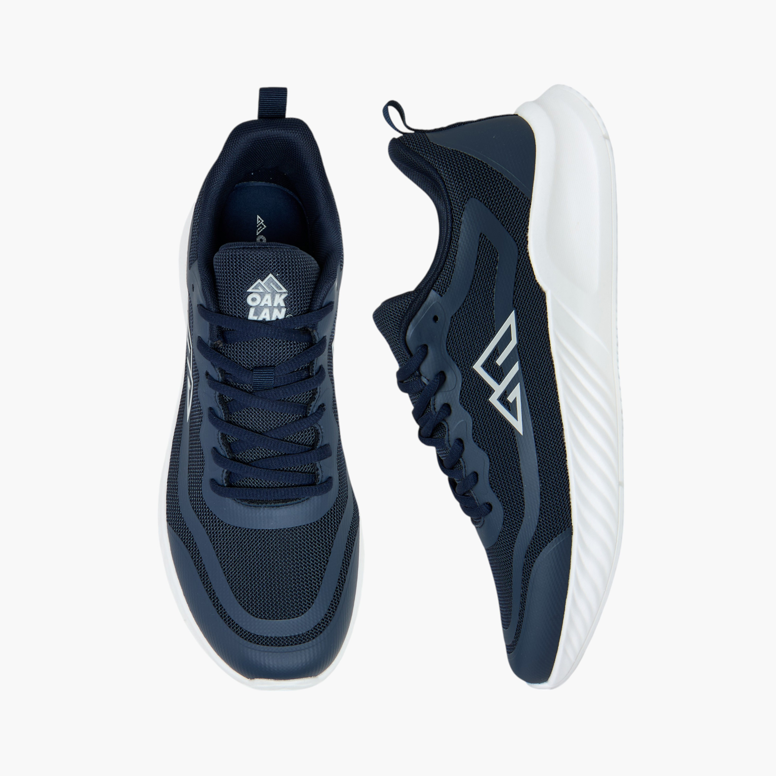Oaklan by Shoexpress Panelled Lace-Up Sports Shoes with Pull Tab Online ...