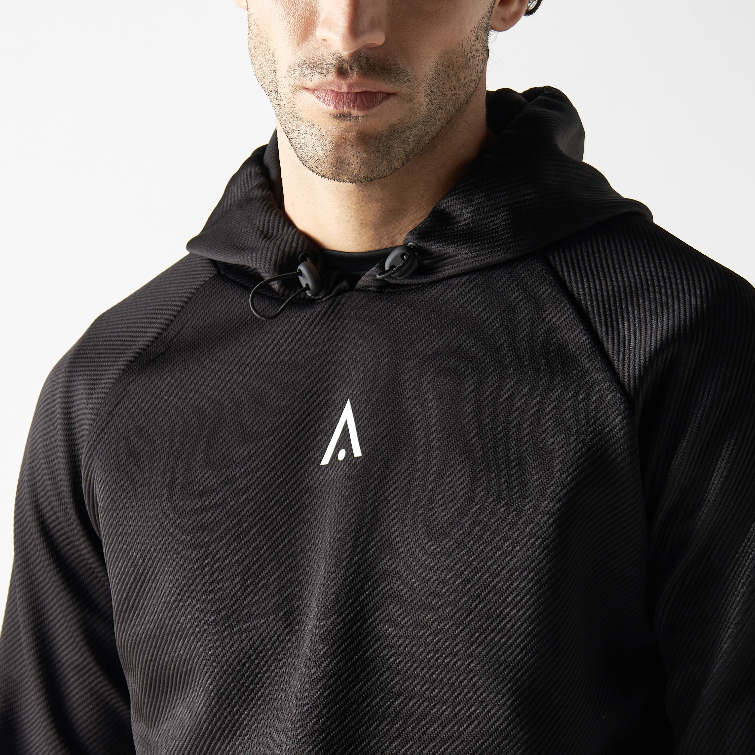 Buy Textured Hoodie with Long Sleeves and Kangaroo Pocket Online ...