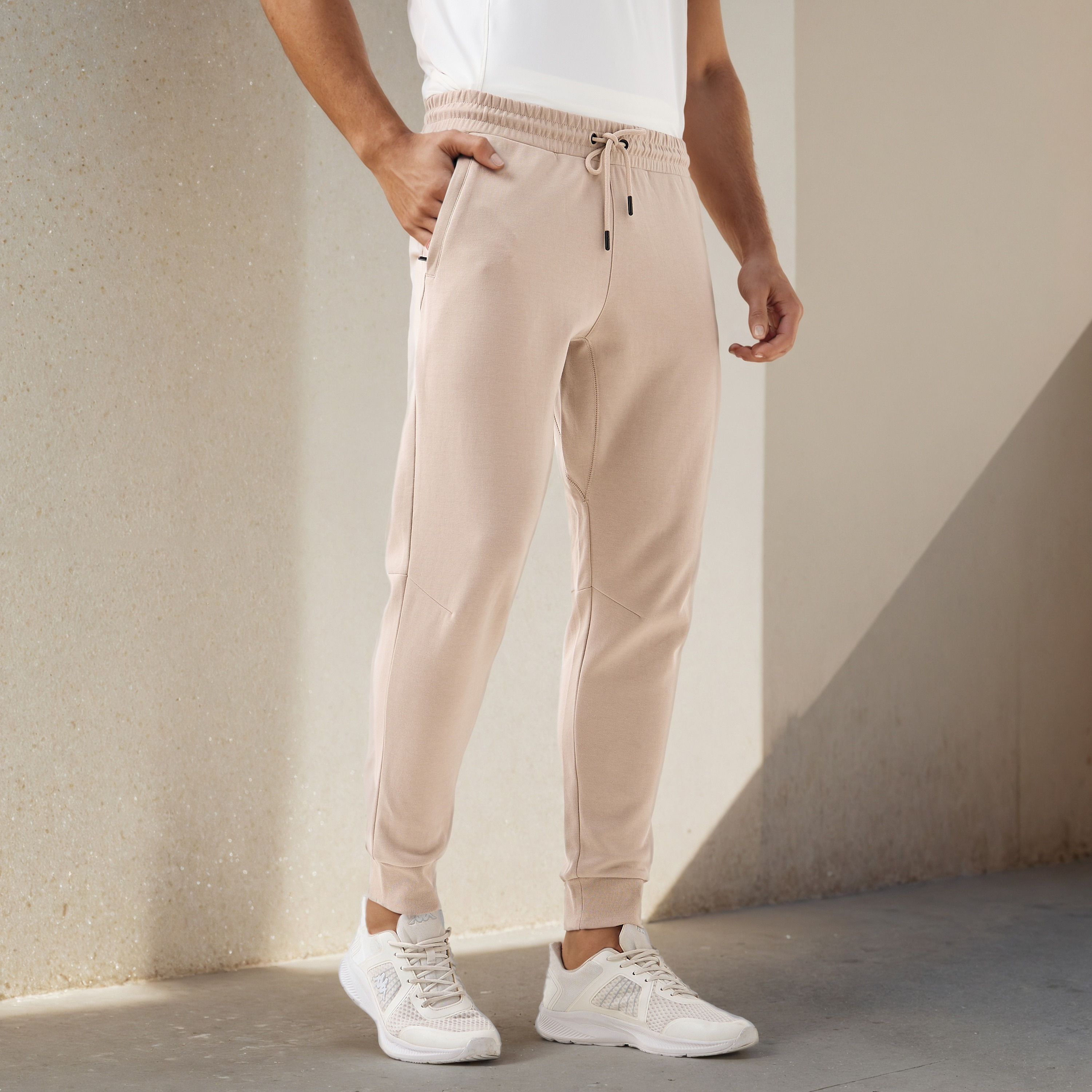 Buy Regular Fit Joggers with Zip Pockets Online | Centrepoint UAE