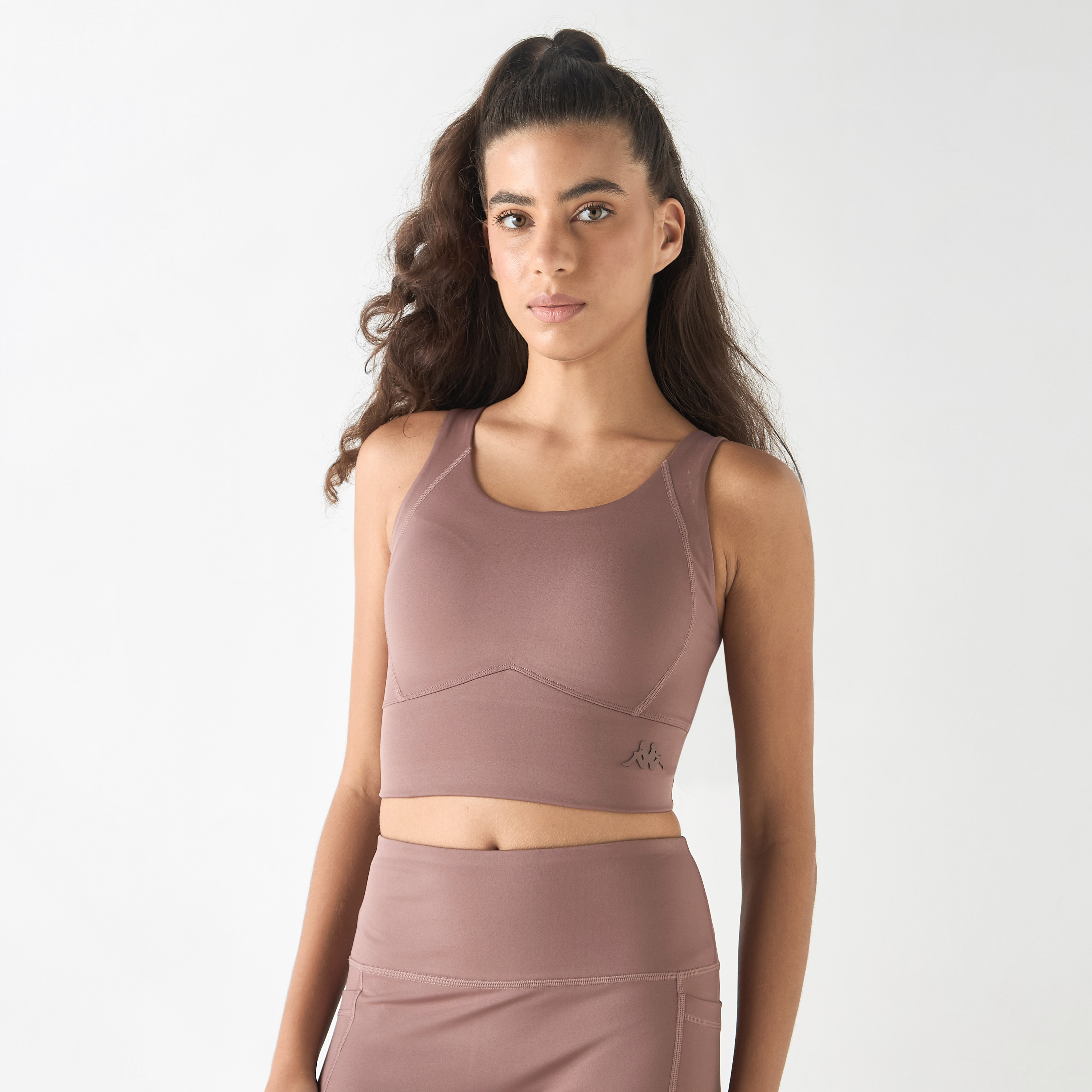Shop Kappa Logo Detail Sports Bra Online | Splash UAE