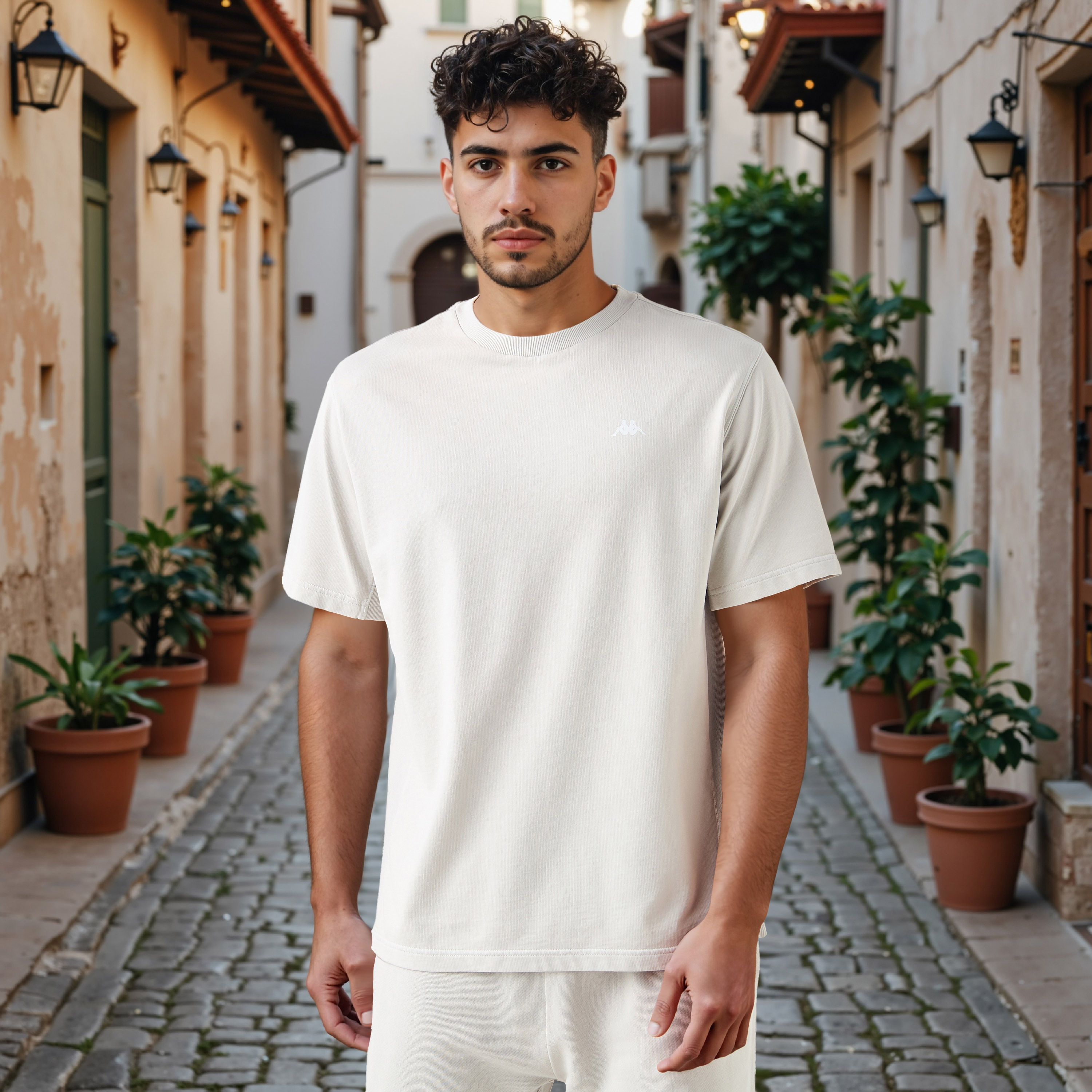Shop Kappa Logo Print Crew Neck T-shirt Online | Splash UAE