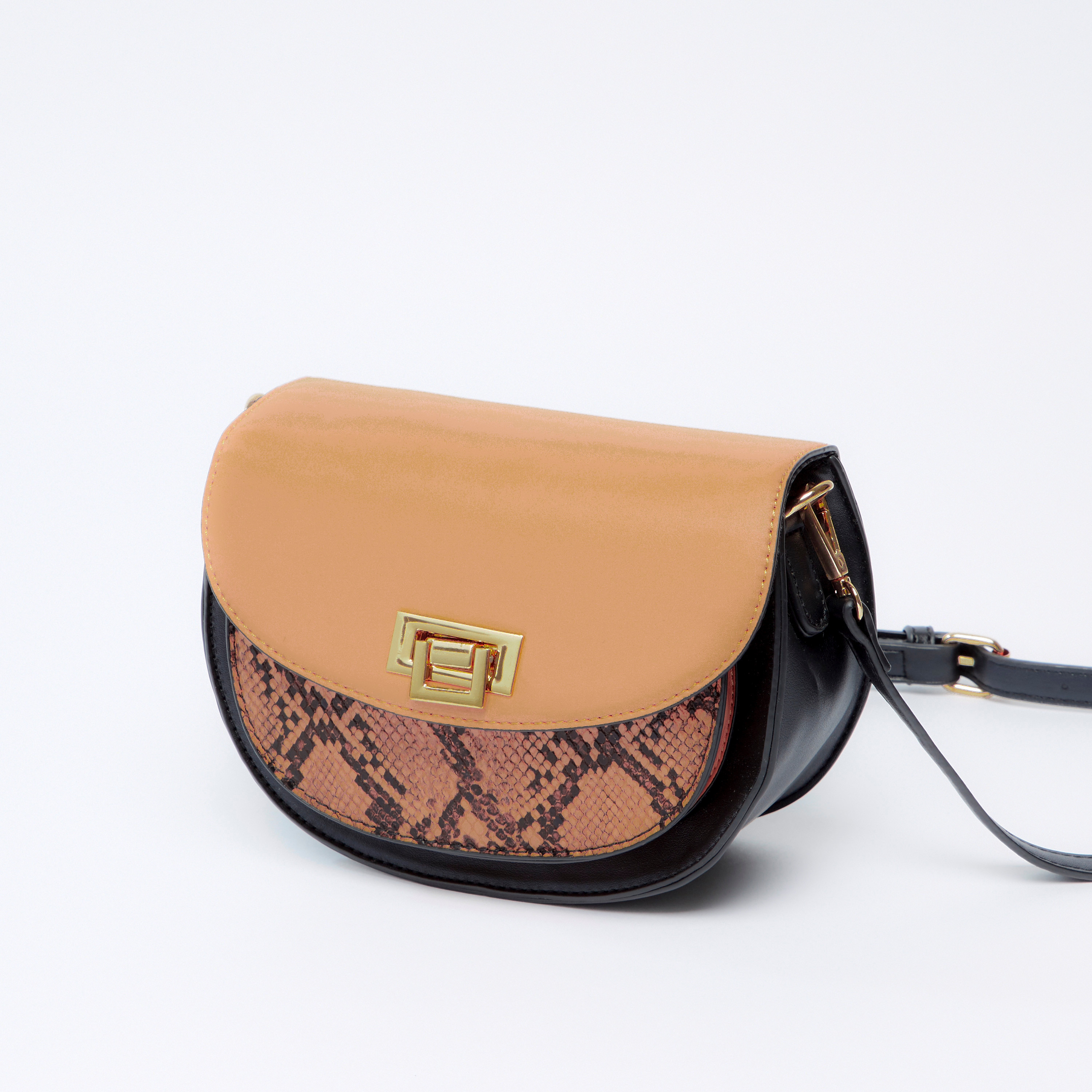 Shop Animal Printed Satchel Bag with Detachable Strap Online | Splash UAE