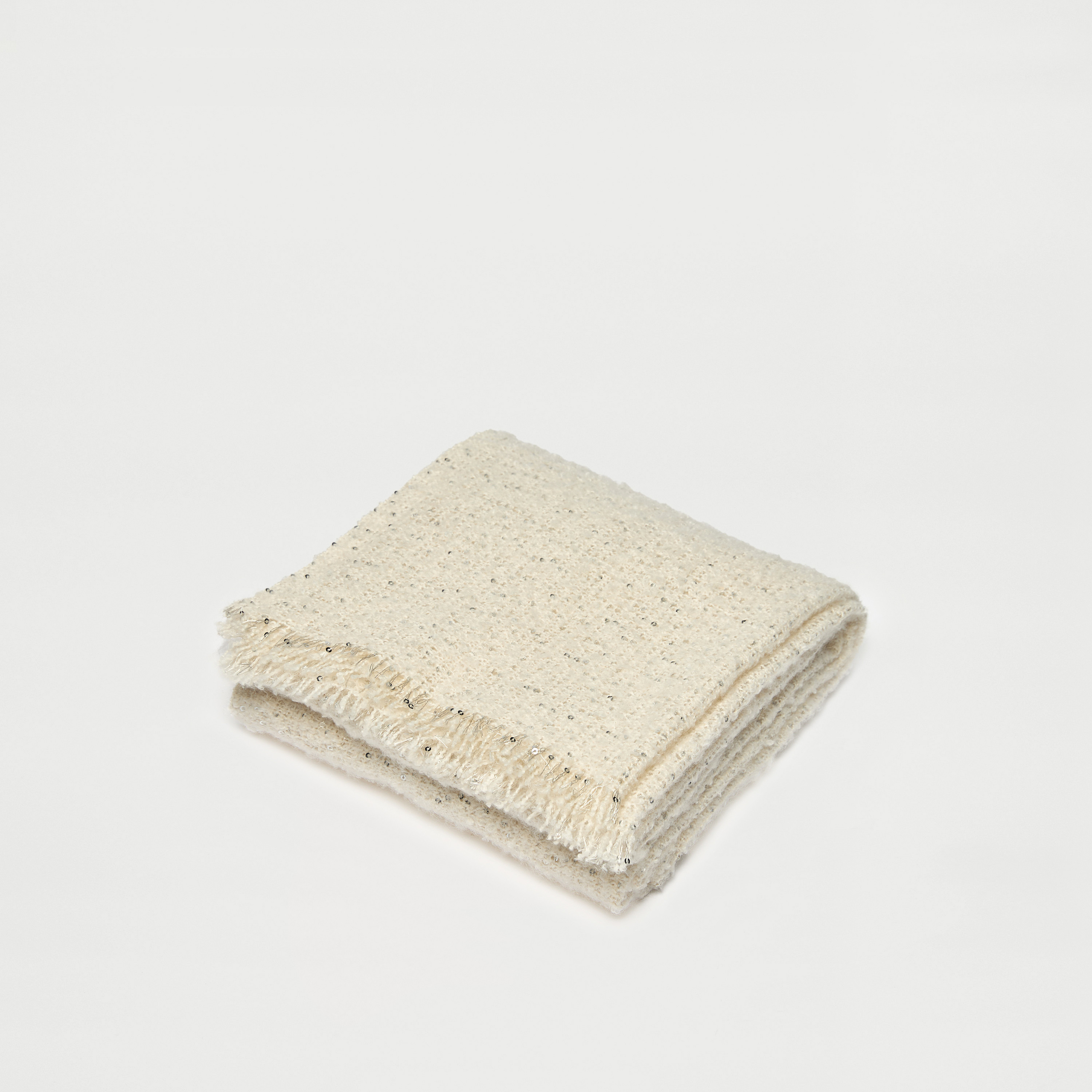 Shop Textured Scarf with Frayed Detail Online | Splash UAE