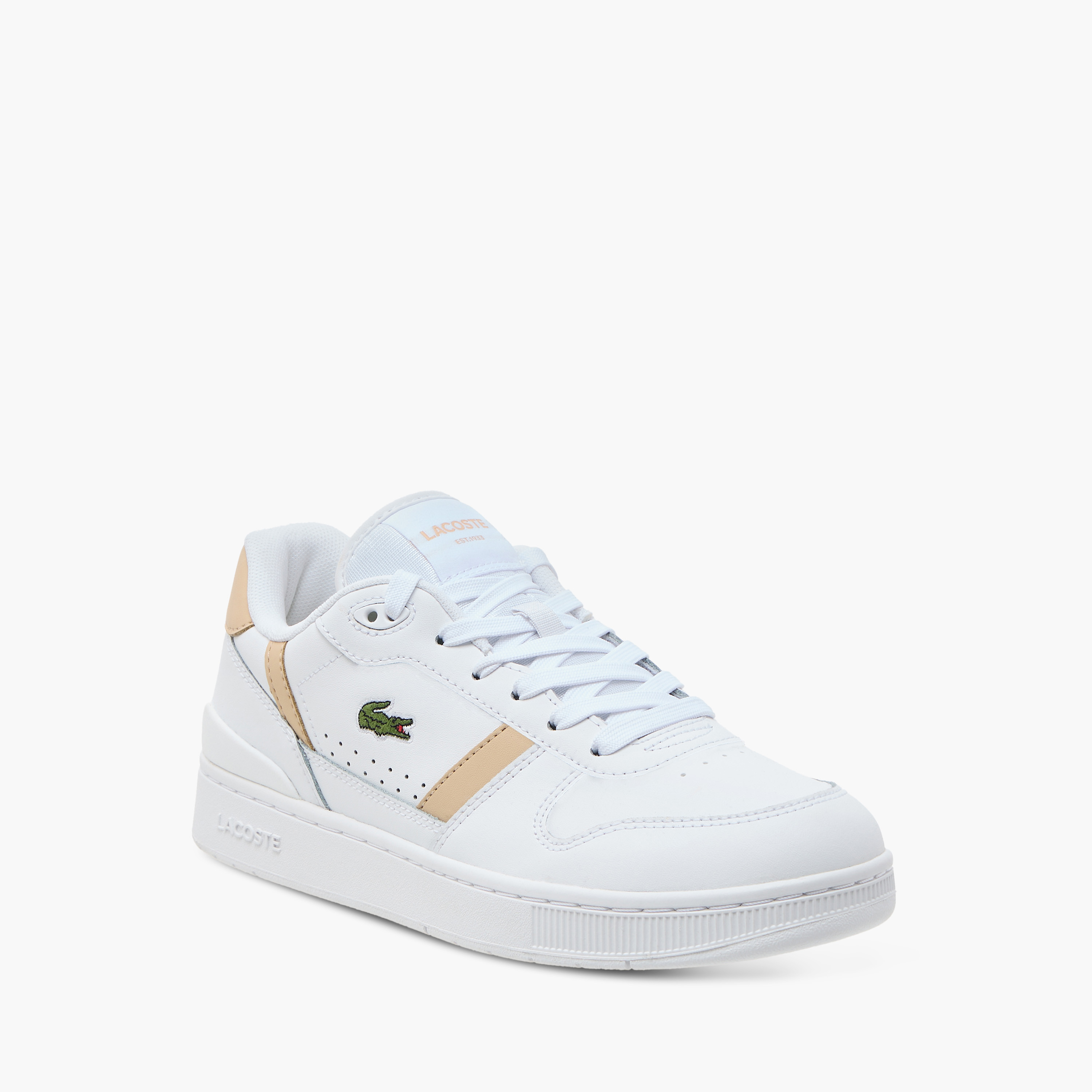 Buy Lacoste Women's Logo Embroidered Lace-Up Sneakers Online ...