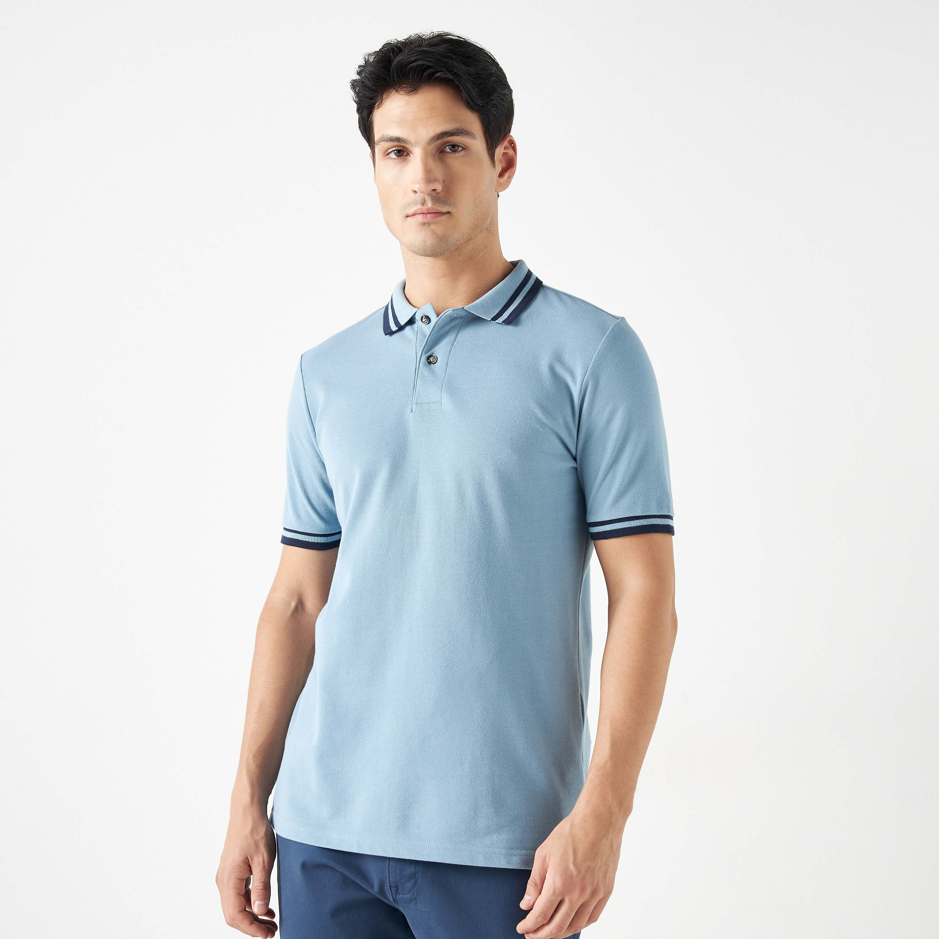 Shop Polo T-shirt with Short Sleeves Online | Centrepoint Kuwait