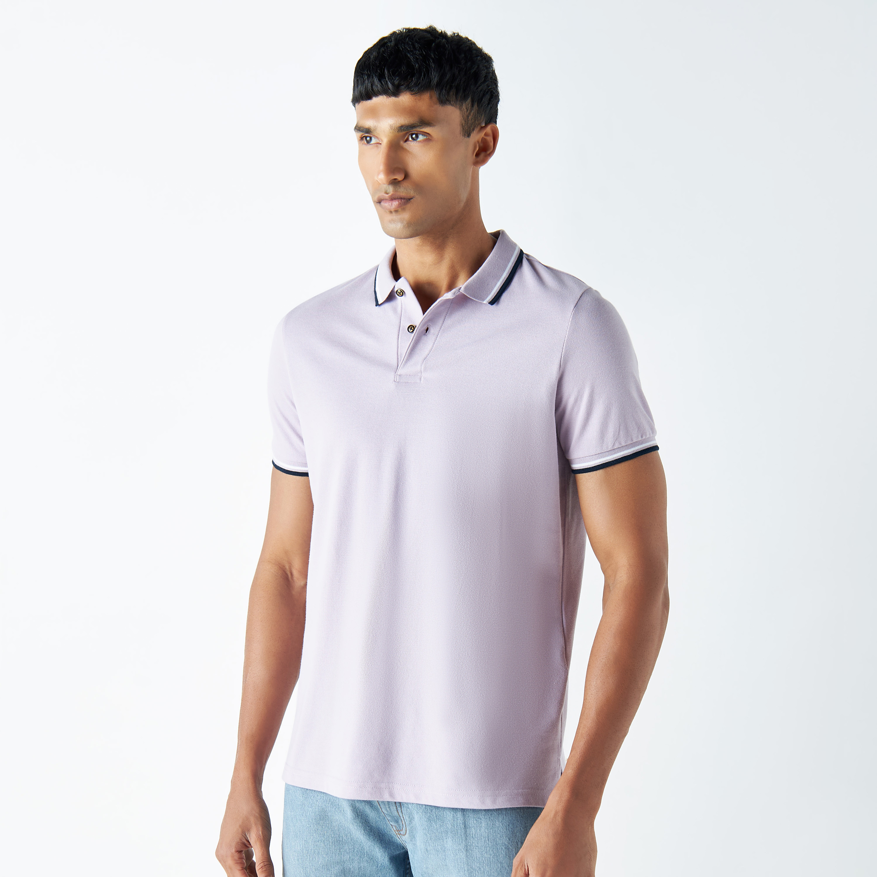 Shop Polo T-shirt with Short Sleeves Online | Centrepoint Oman