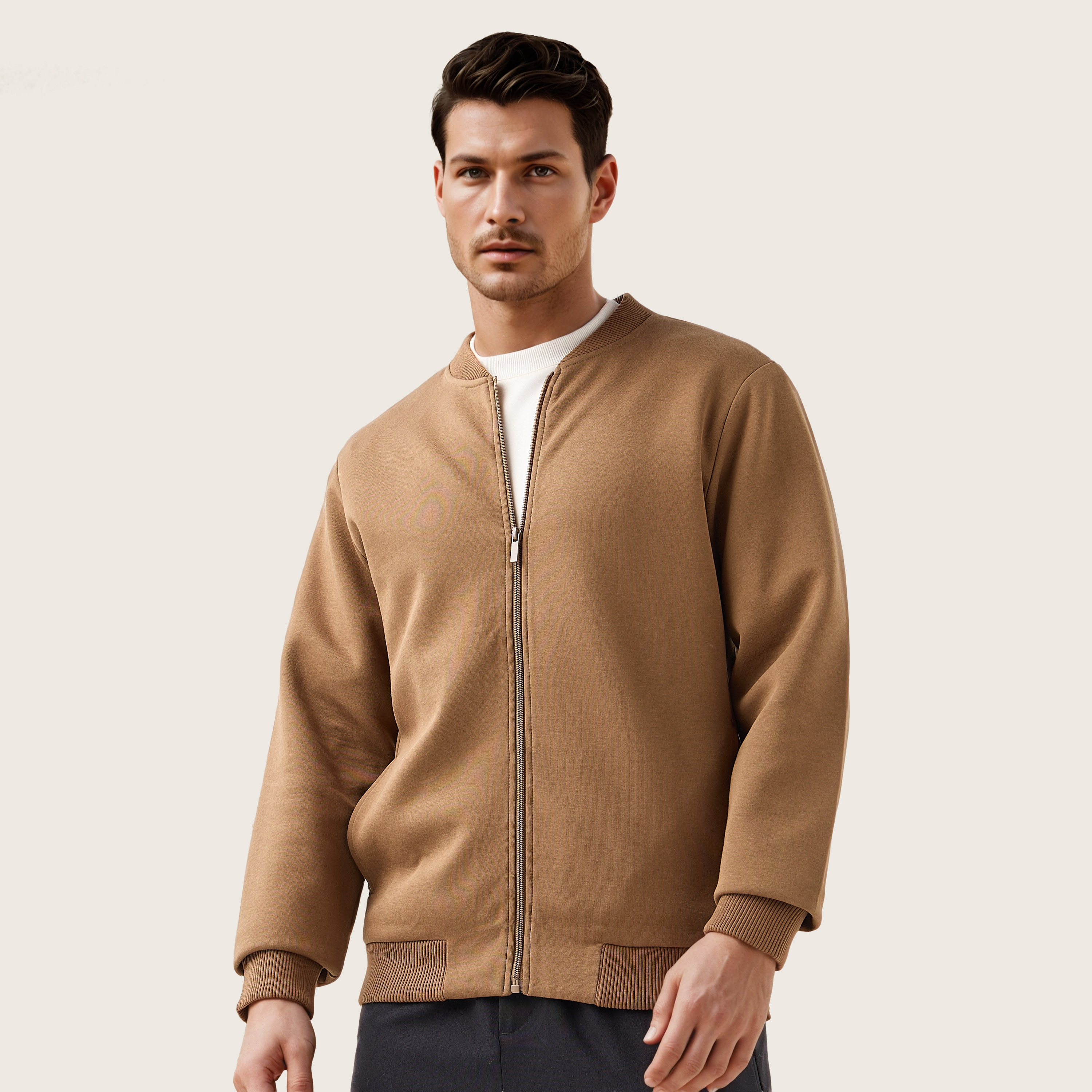 Shop Men Regular Fit Bomber Jacket Online | Centrepoint Kuwait