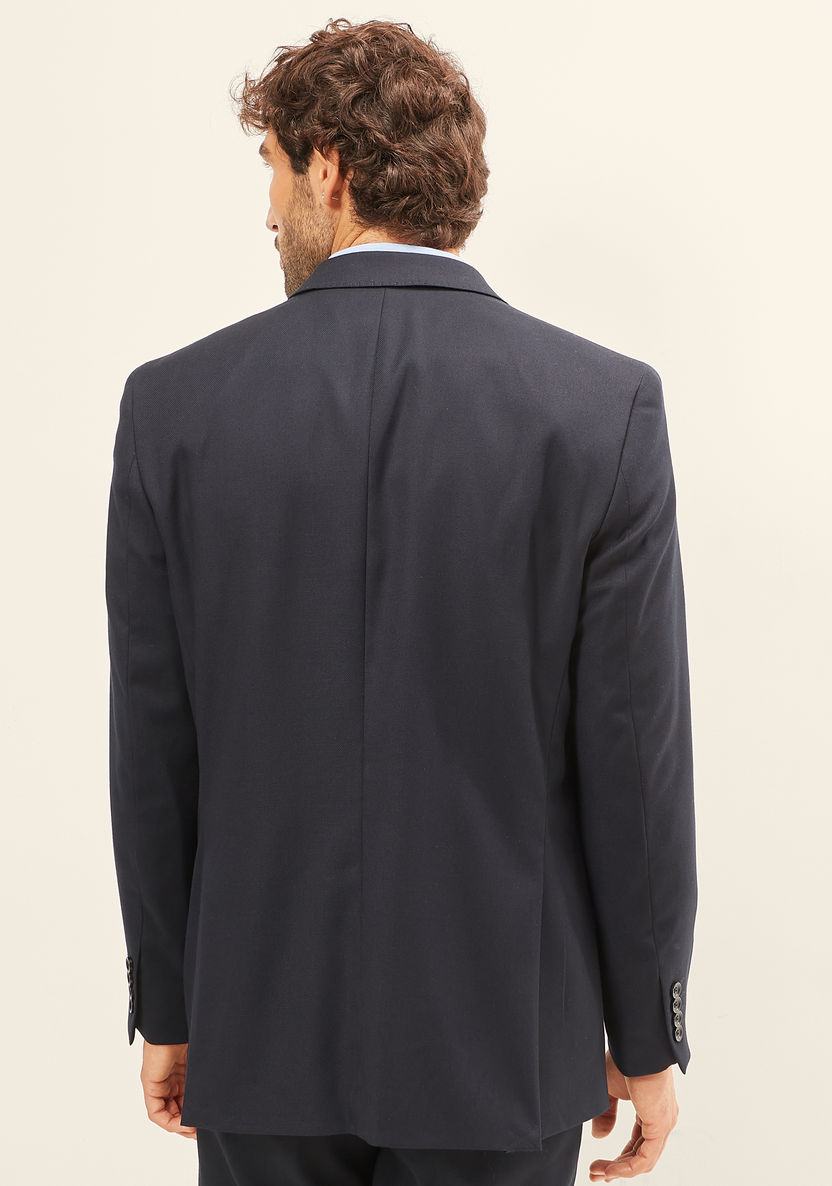 Buy Solid Blazer With Notch Lapel And Pockets Splash Uae