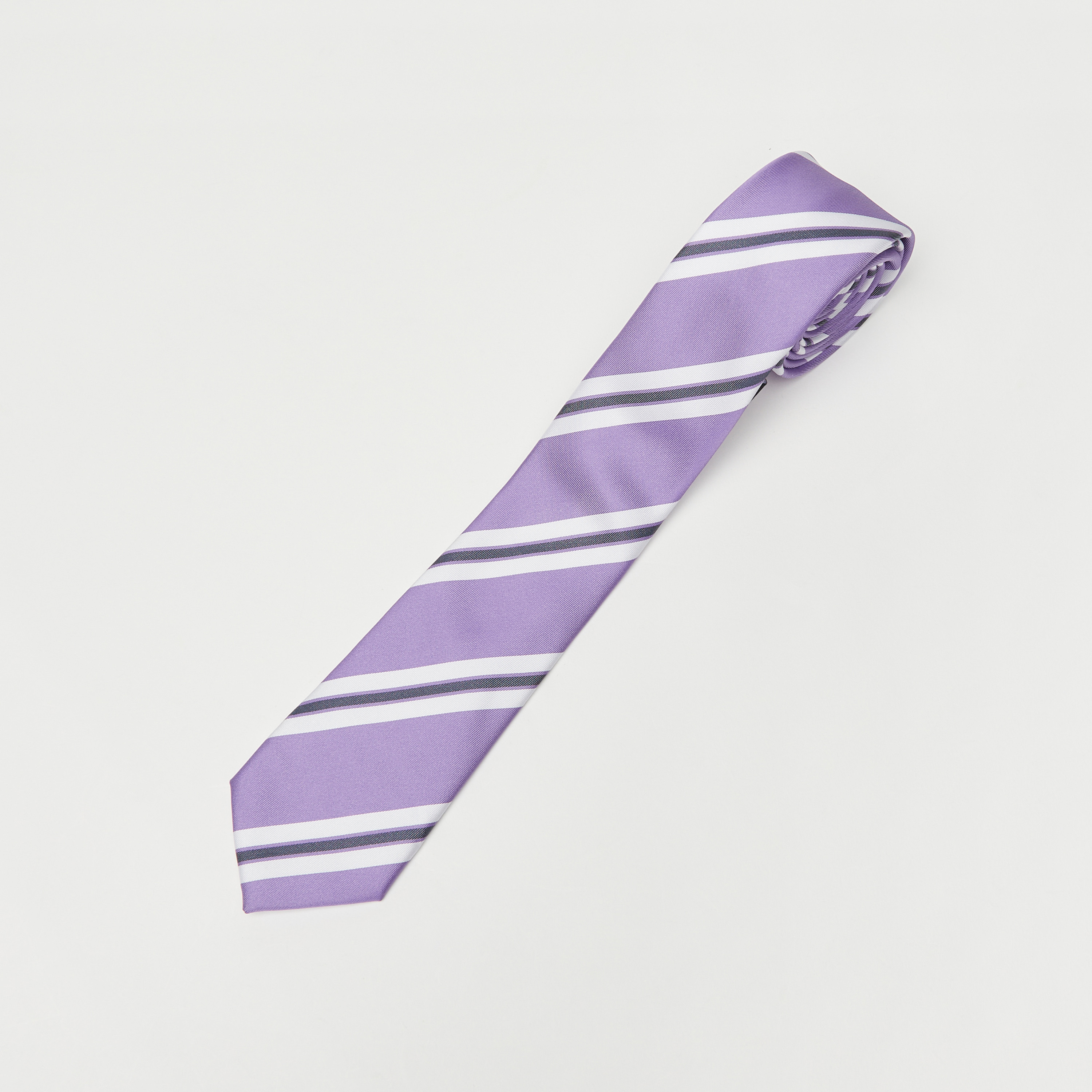Shop Striped Tie with Keeper Loop Online | Centrepoint Oman