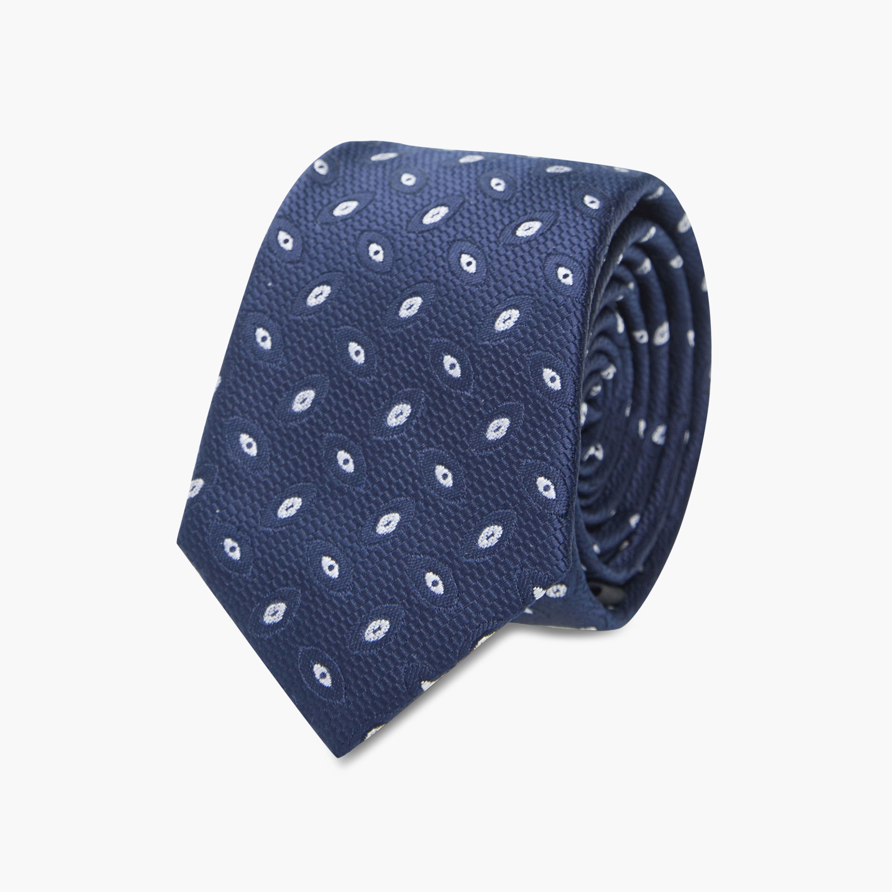 Shop Textured Tie with Keeper Loop Online | Splash UAE