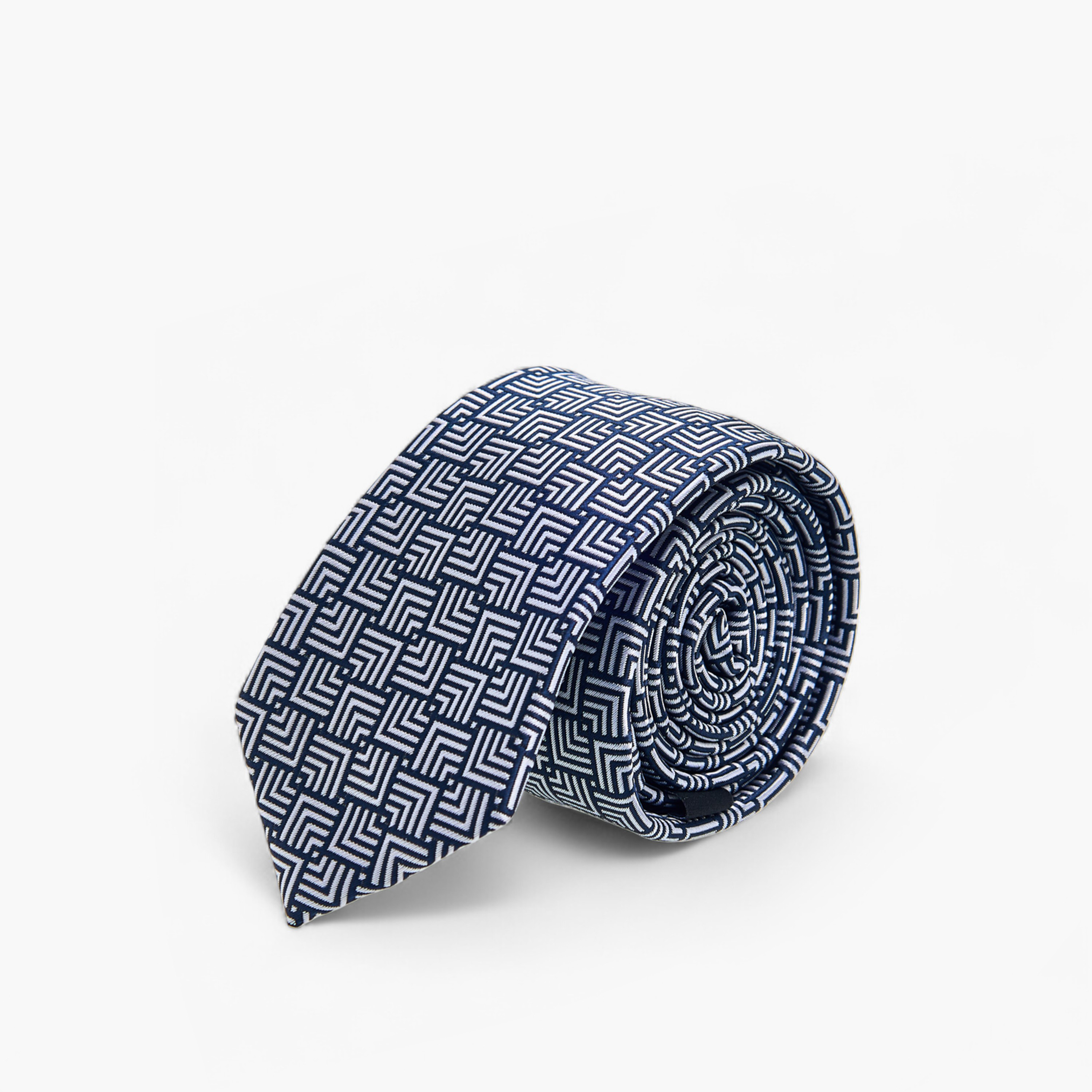 Shop Textured Tie with Keeper Loop Online | Splash UAE