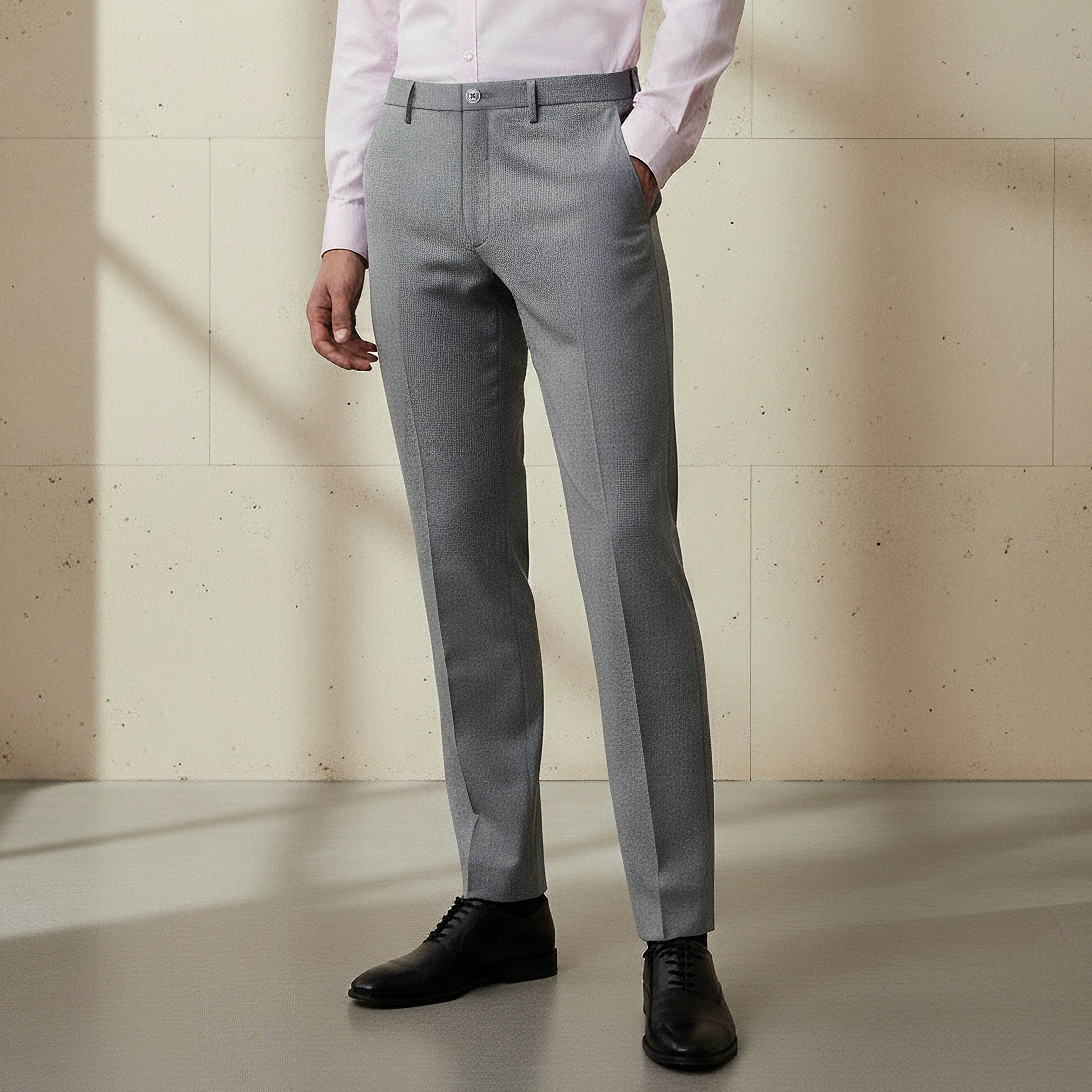 Shop Men Regular Fit Formal Trousers Online | Splash UAE