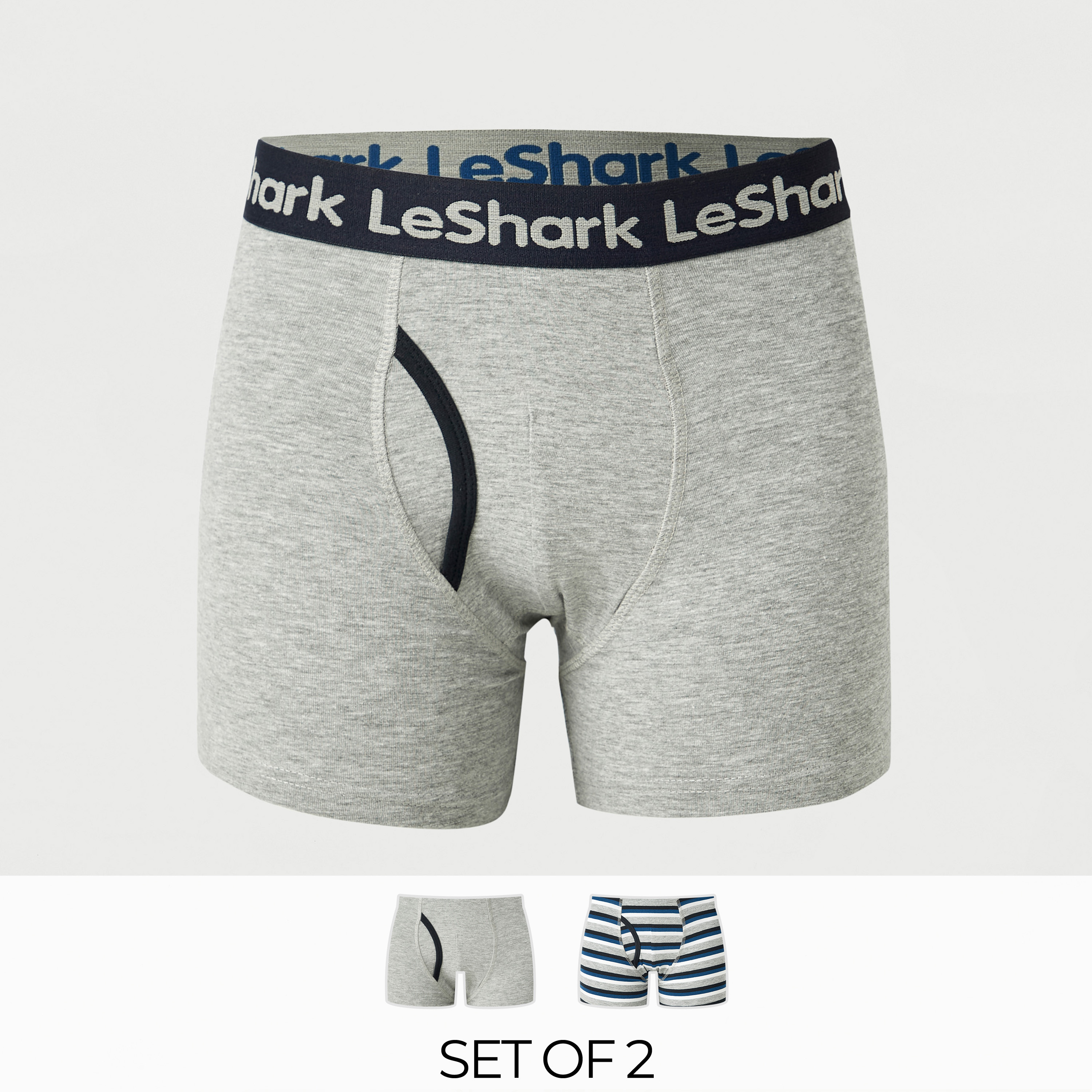 Shop Set of 2 - Le Shark Assorted Boxers Online | Splash UAE