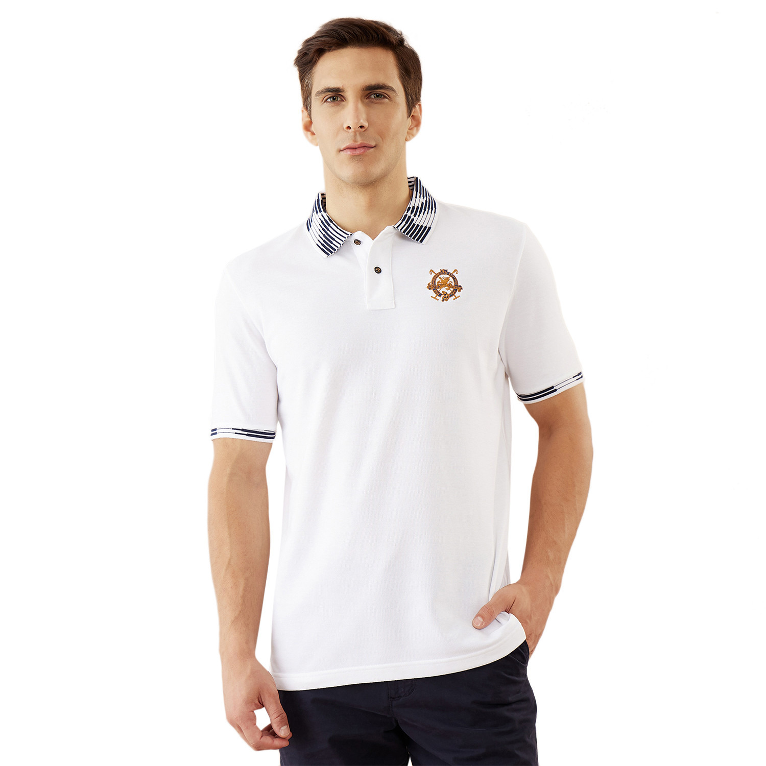 Shop Fahrenheit Solid Polo T-shirt Online | Centrepoint Oman