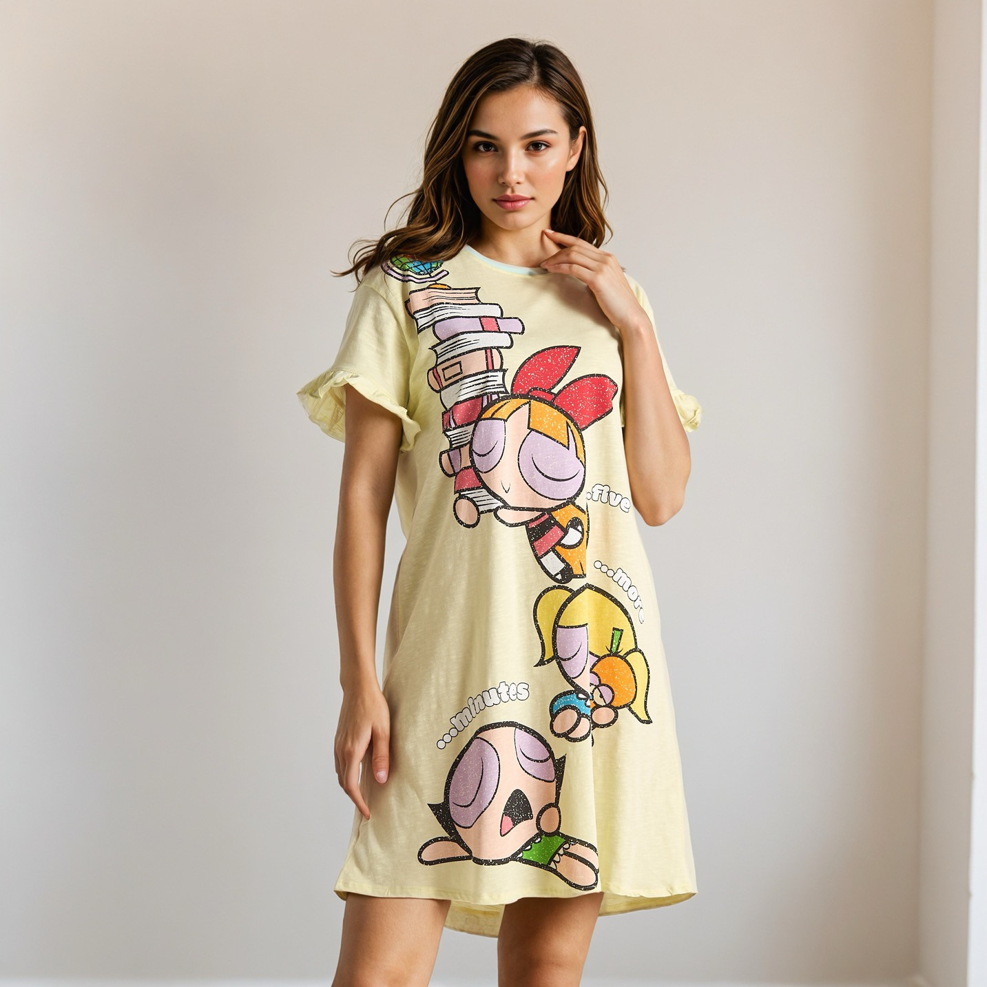Shop Powerpuff Girls Print Cotton Sleepshirt Online | Splash UAE