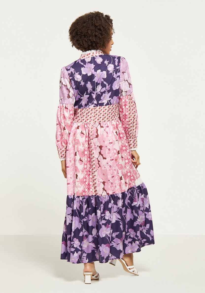 Buy Womens 2xtremz All Over Floral Print High Neck Maxi Dress Online