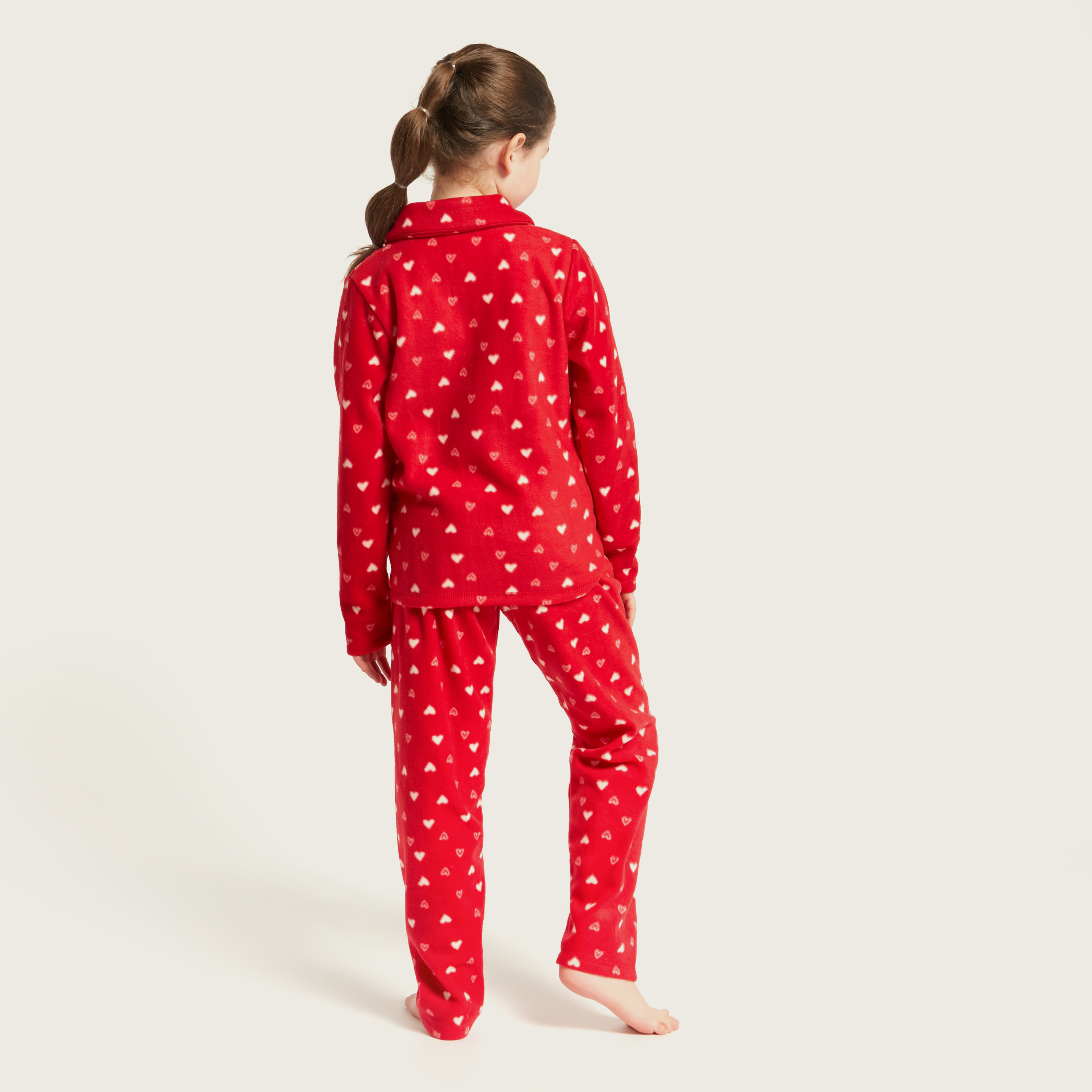 Juniors Heart Printed Shirt and Pyjama Set Online | Girls' Clothing ...