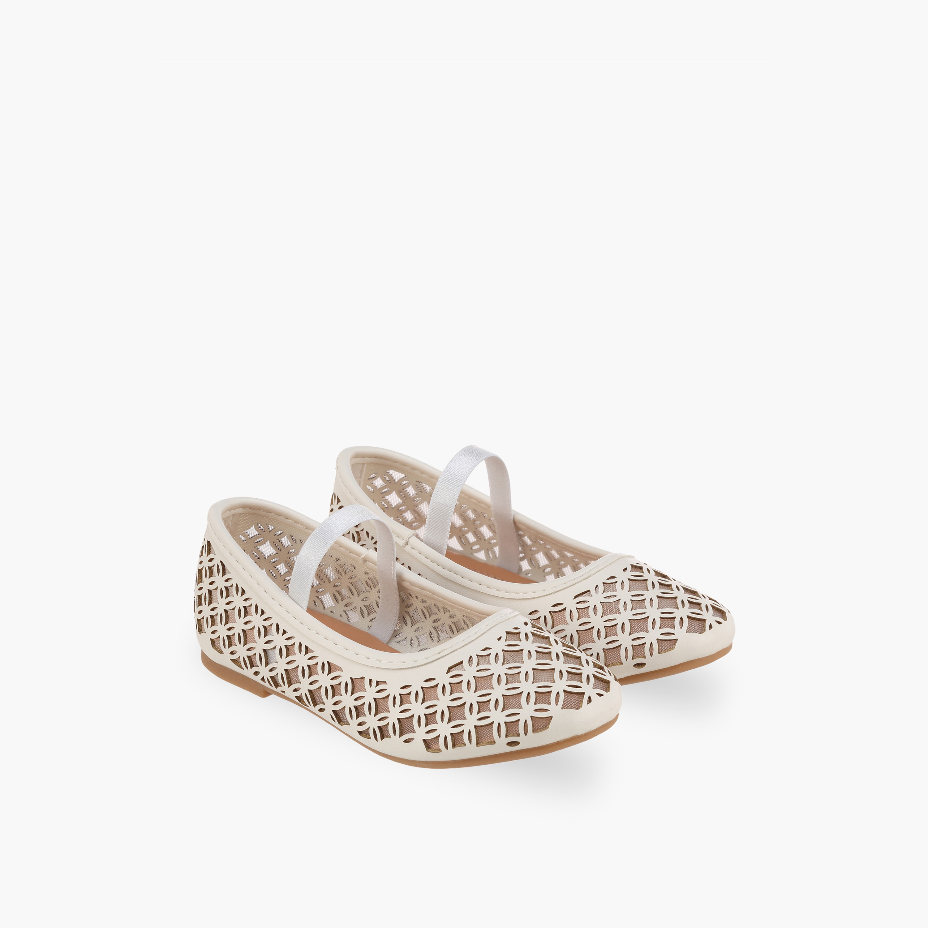 Shop Flora Bella Girls Laser Cut Ballerina Shoes Online | Splash UAE
