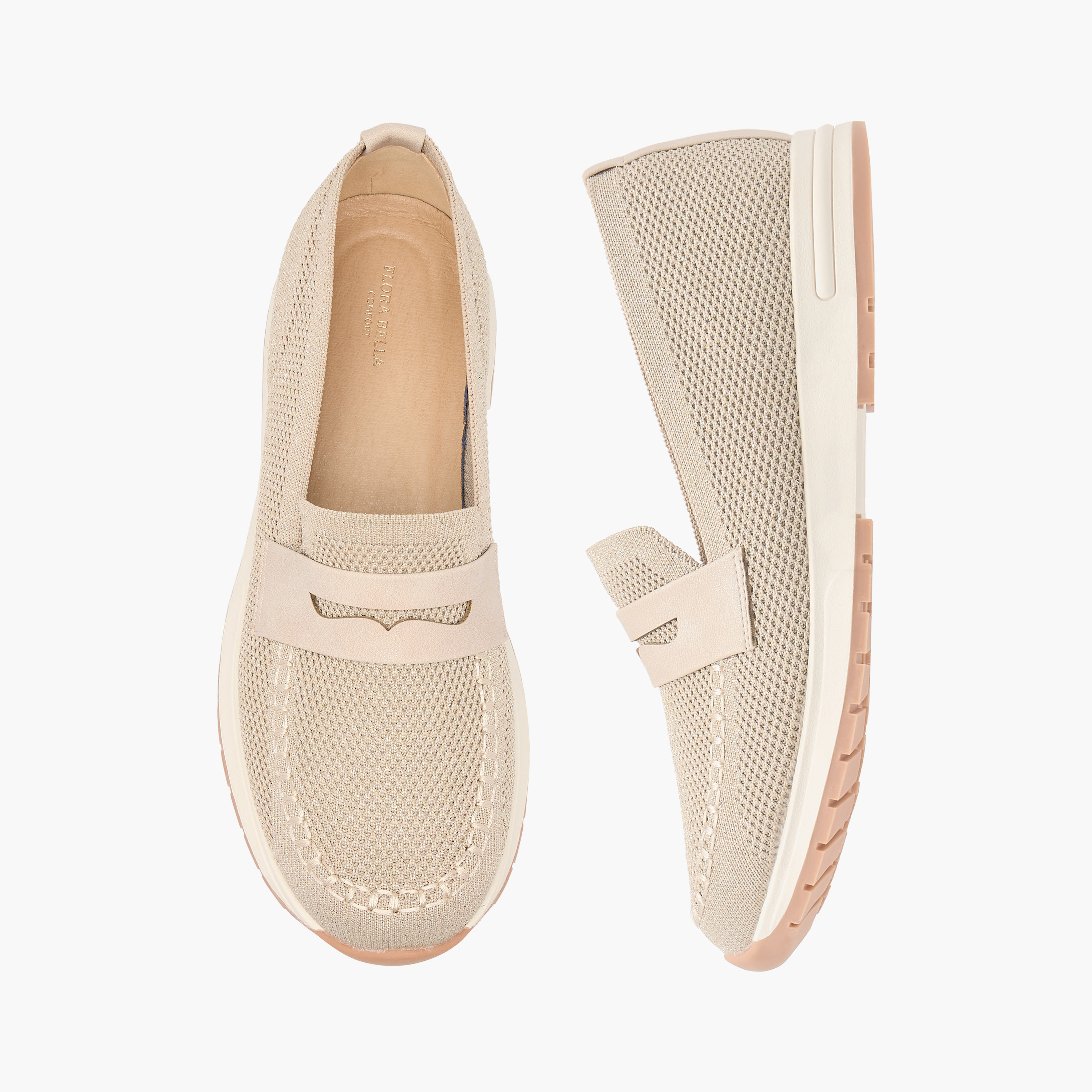 Shop Flora Bella Mesh Slip-On Loafers with Cutout Detail Online ...