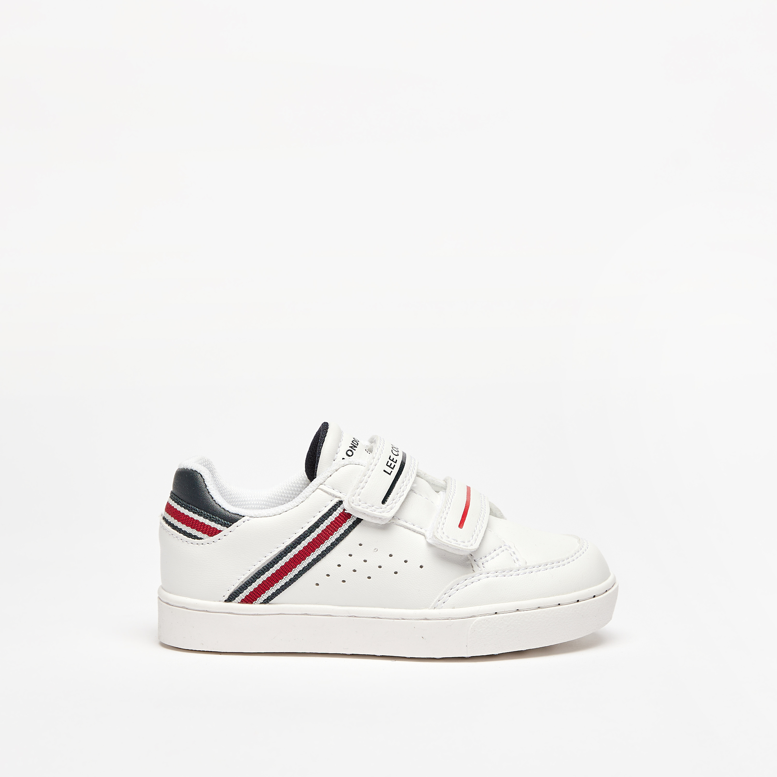 Buy Lee Cooper Boys' Perforated Sneakers with Hook and Loop Closure ...