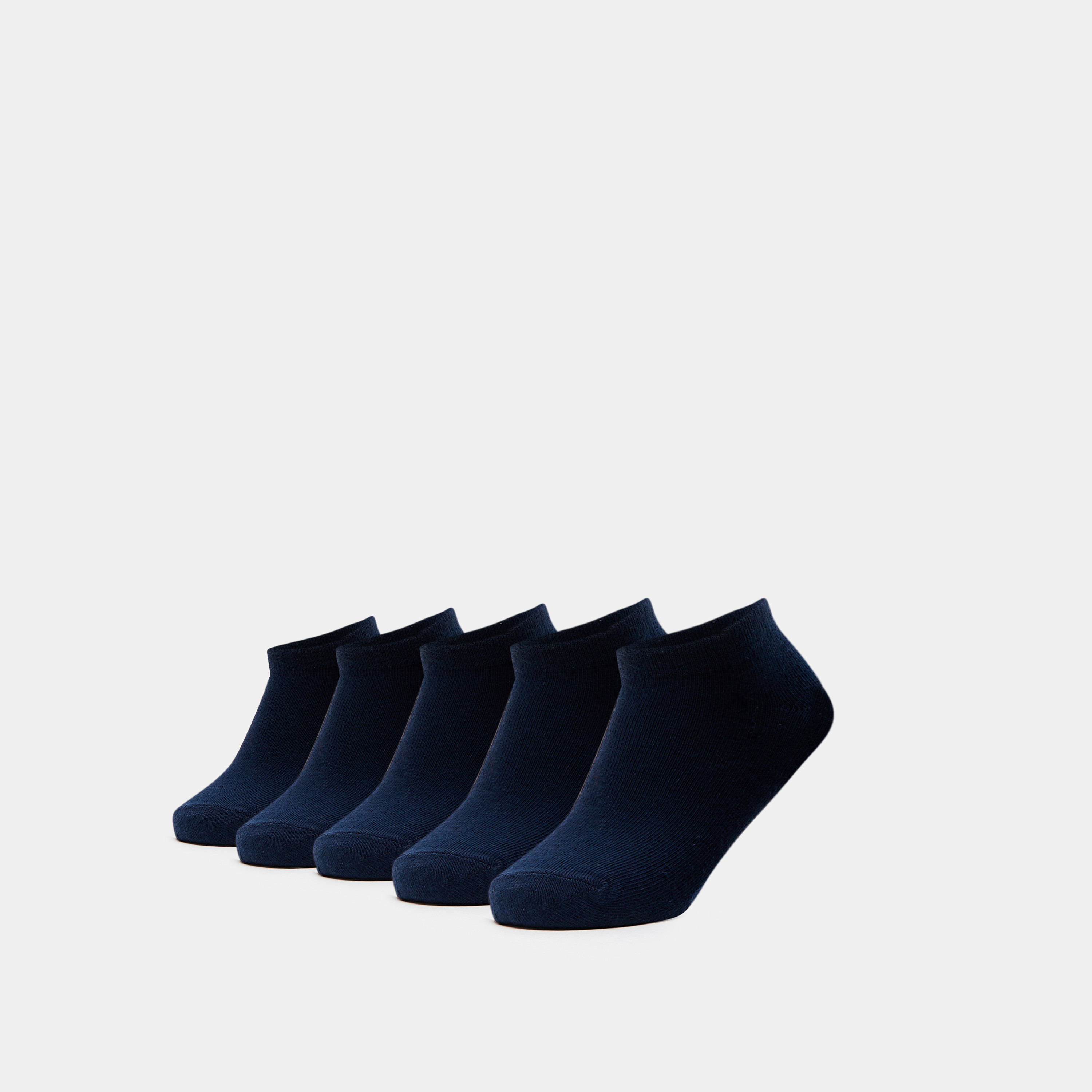 Buy Solid Ankle Length School Socks - Set of 5 Online | Centrepoint UAE