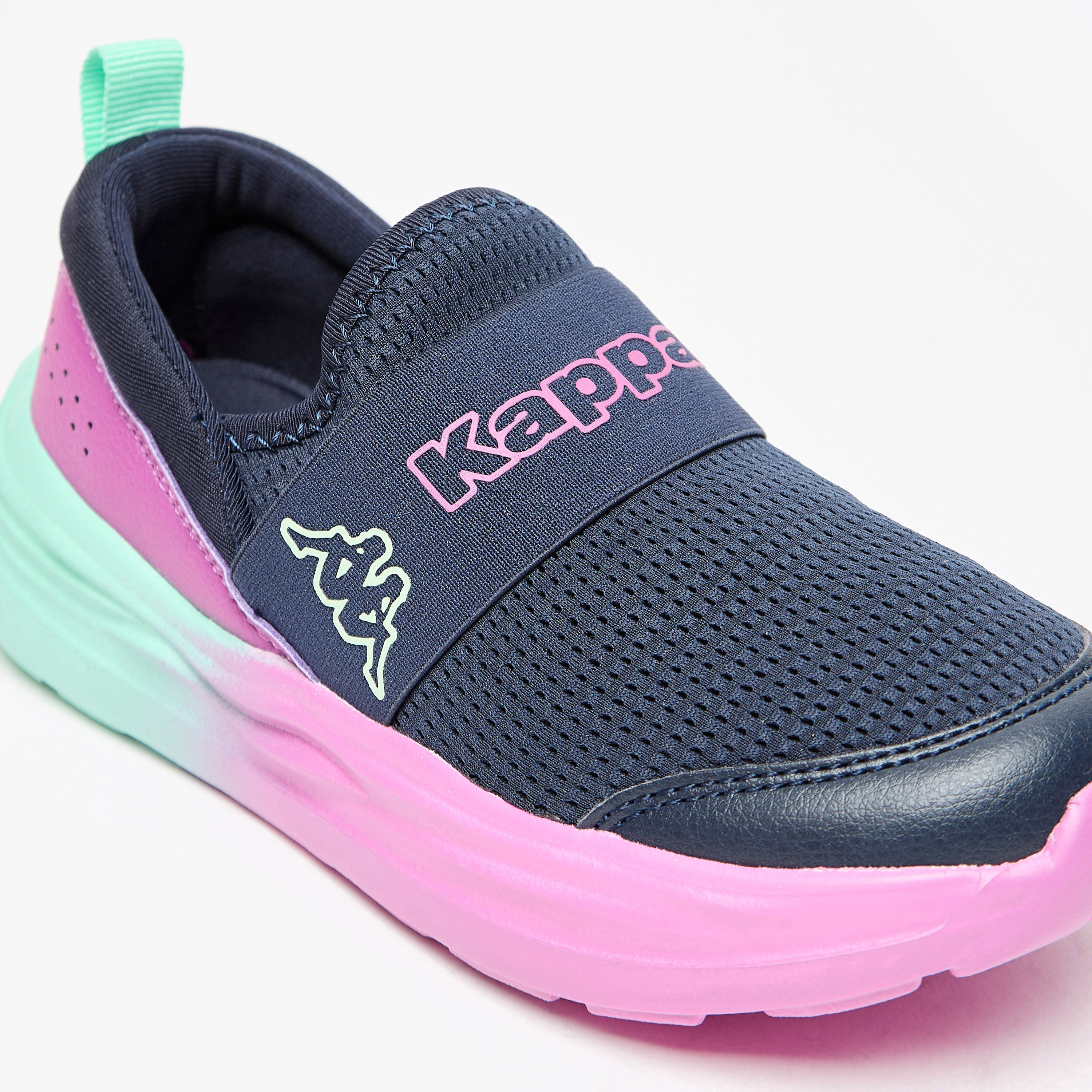 Buy Kappa Girls' Logo Detail Slip-On Walking Shoes with Cushioning ...