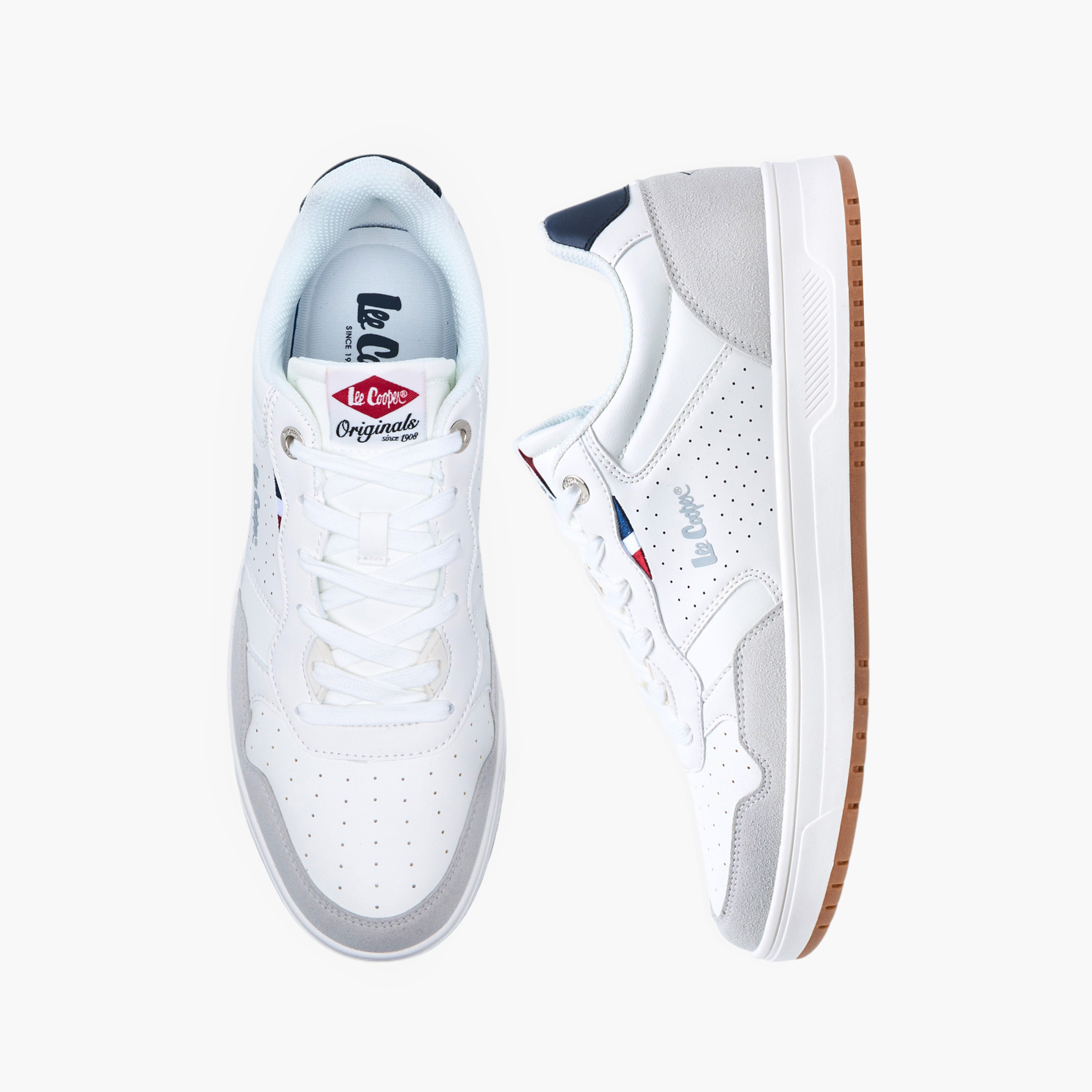 Shop Lee Cooper Men's Perforated Lace-Up Sneakers Online | Centrepoint Oman