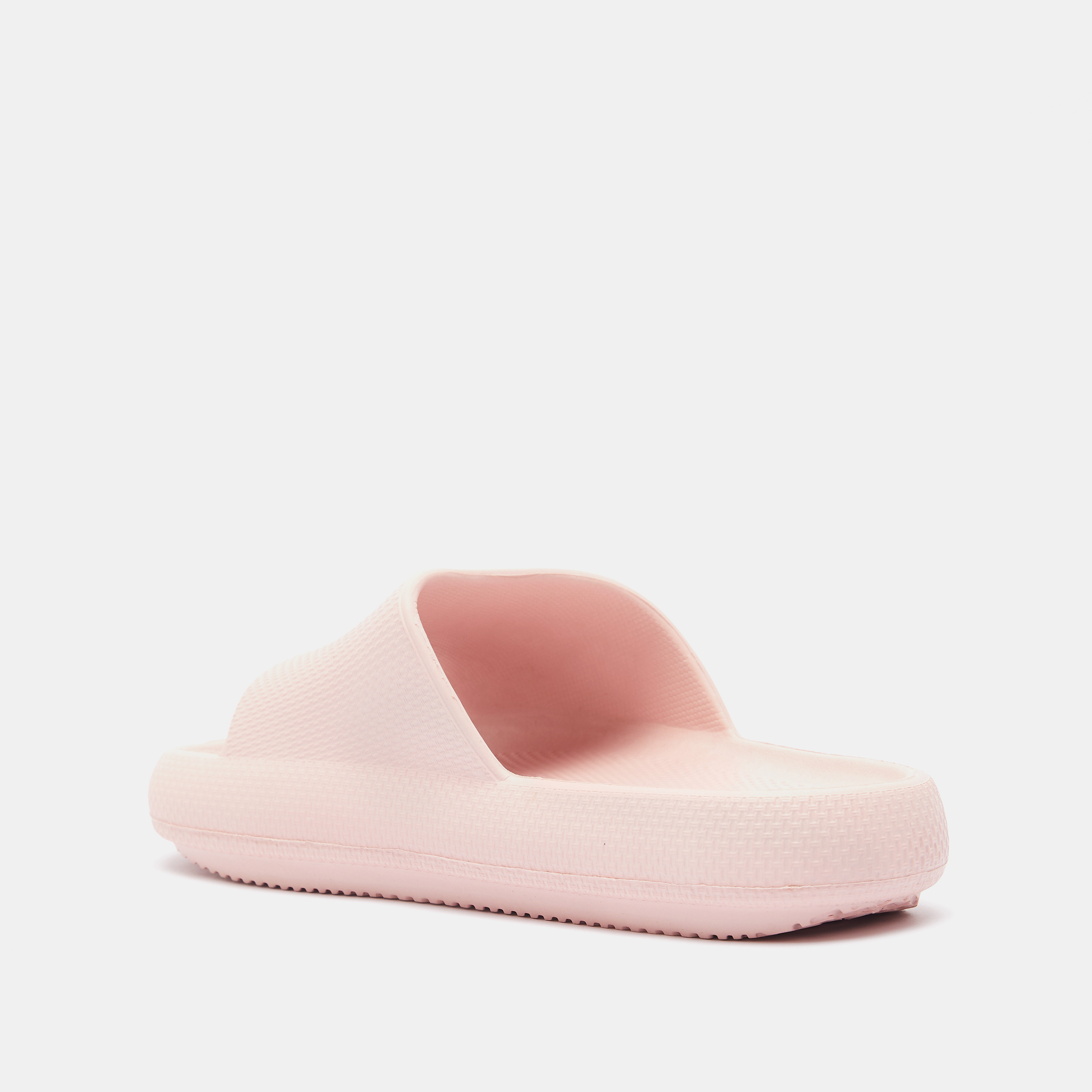 Buy Dash Textured Open Toe Slide Slippers Online | Centrepoint Bahrain