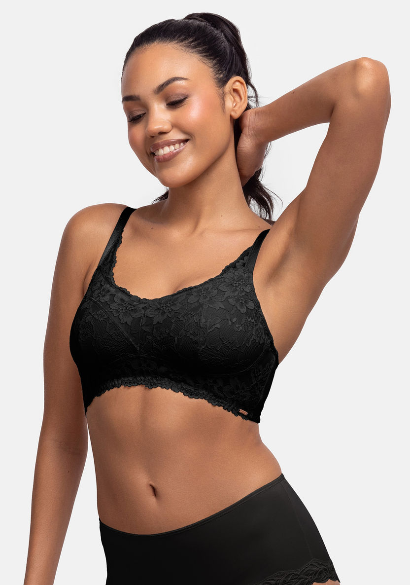 Buy Womens Dorina Black Lace Non Padded Non Wired Post Surgery Bra