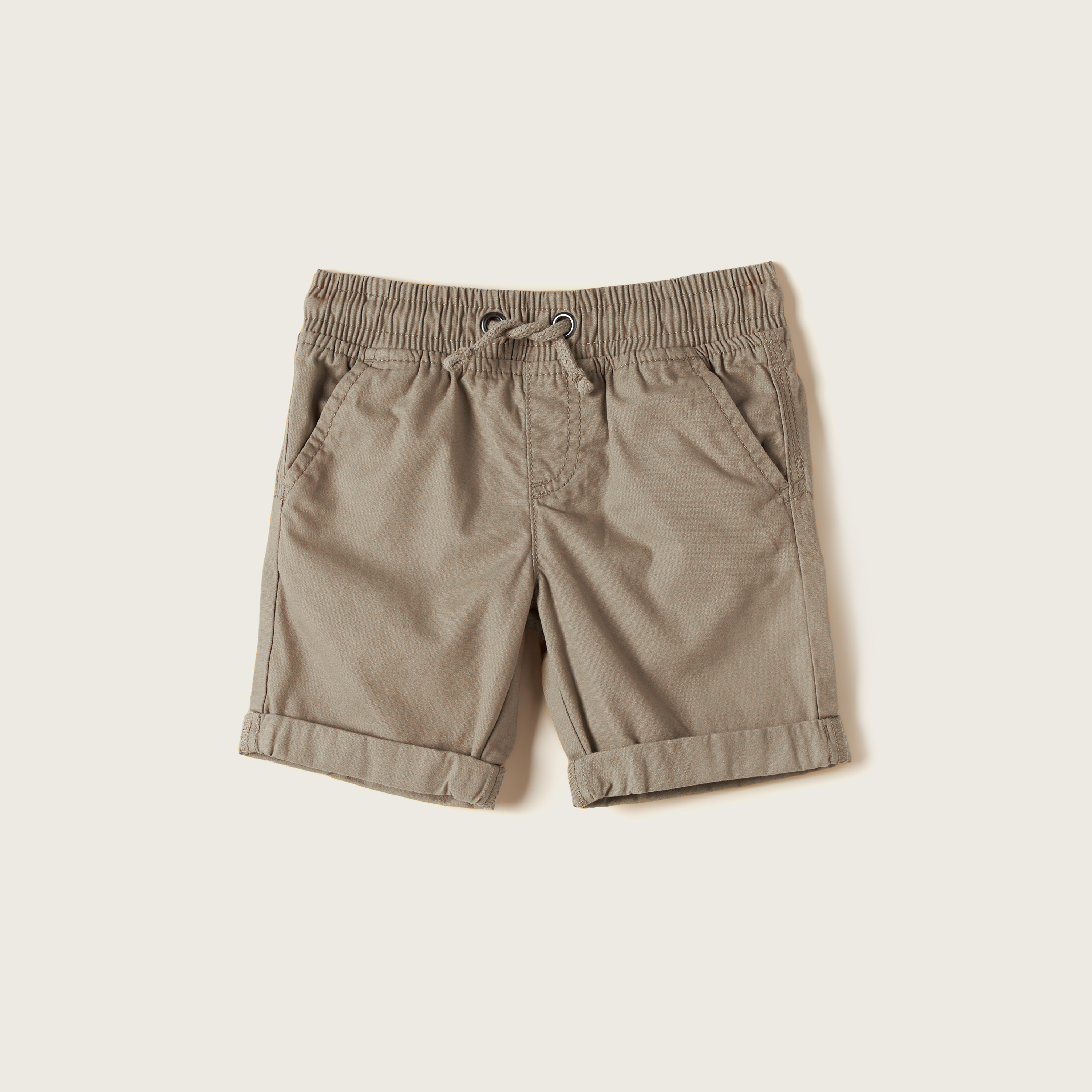 Buy Solid Shorts with Drawstring Closure and Pockets Online ...