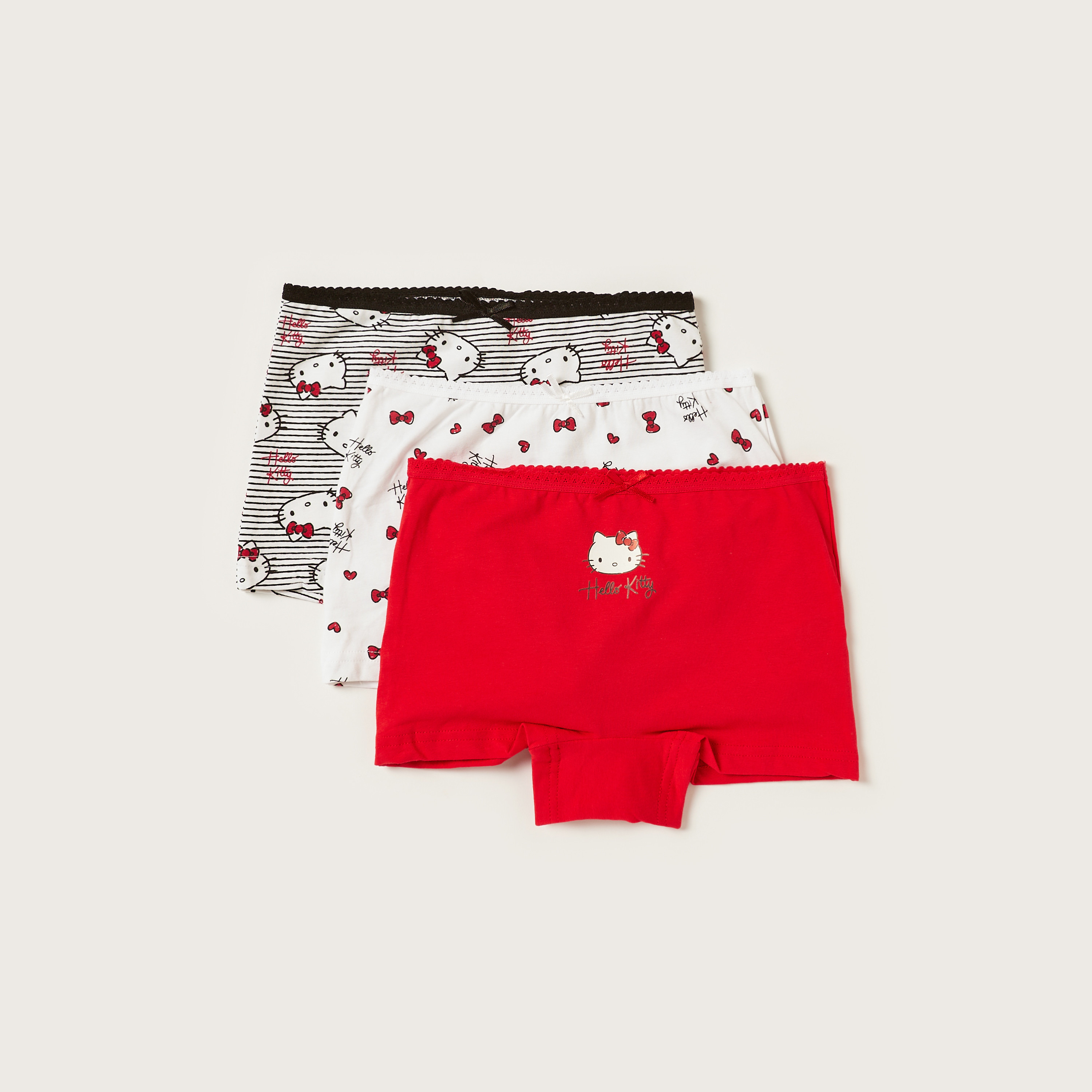 Buy Sanrio Hello Kitty Print Boxers - Set of 3 Online | Babyshop KSA