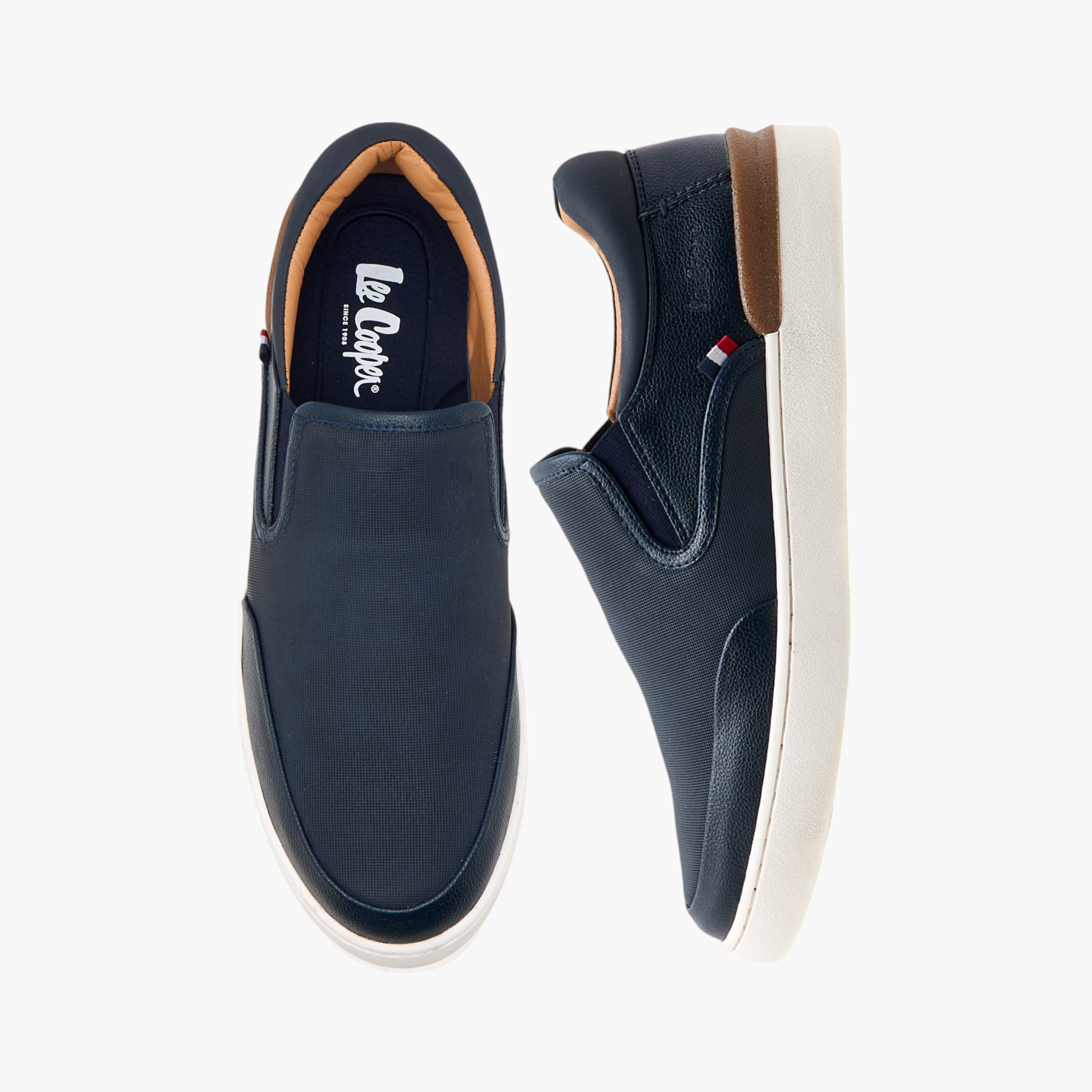 Shop Lee Cooper Men's Logo Detail Slip-On Loafers Online | Centrepoint UAE