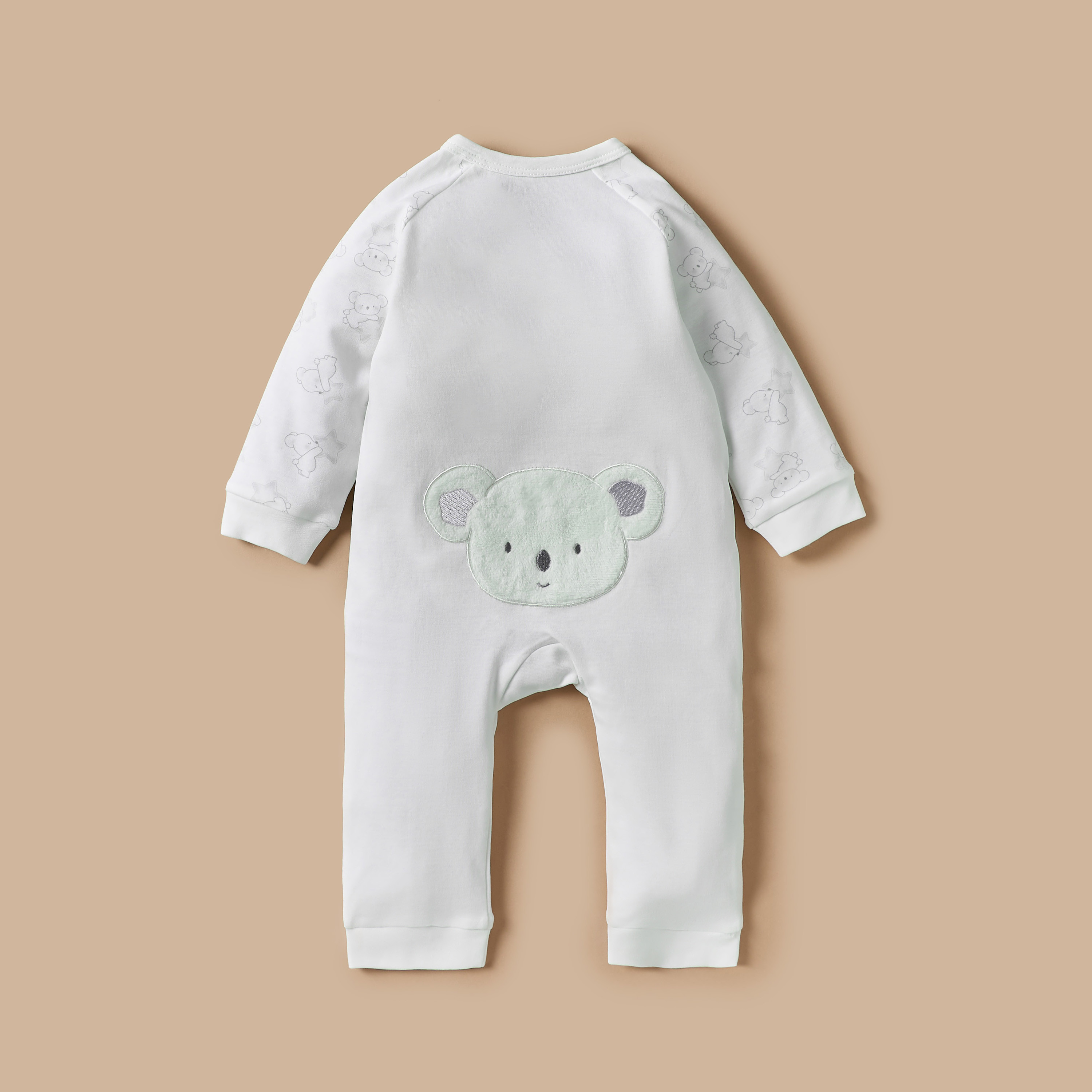 Buy Giggles Koala Applique Long Sleeves Sleepsuit Online | Centrepoint ...