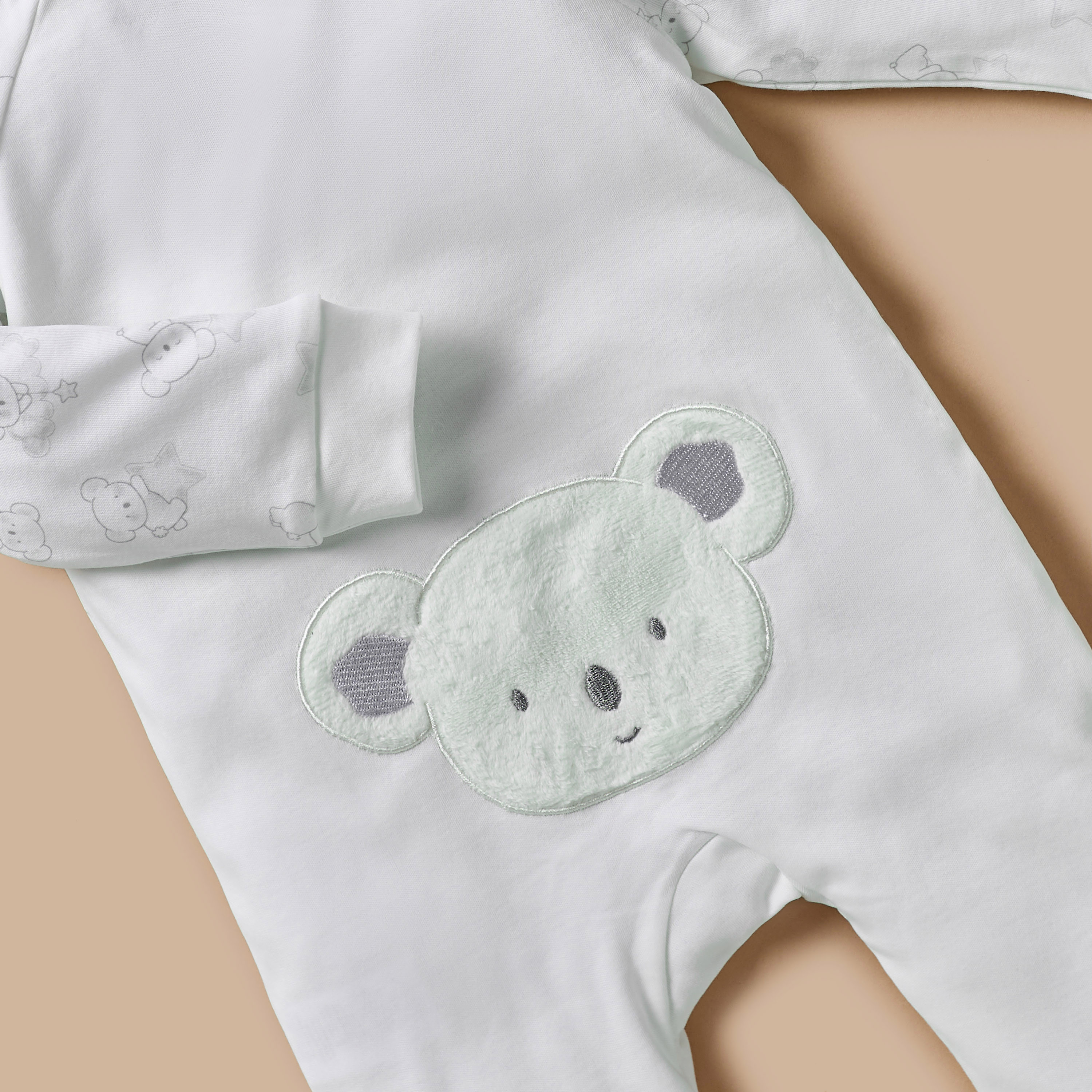 Buy Giggles Koala Applique Long Sleeves Sleepsuit Online | Centrepoint ...